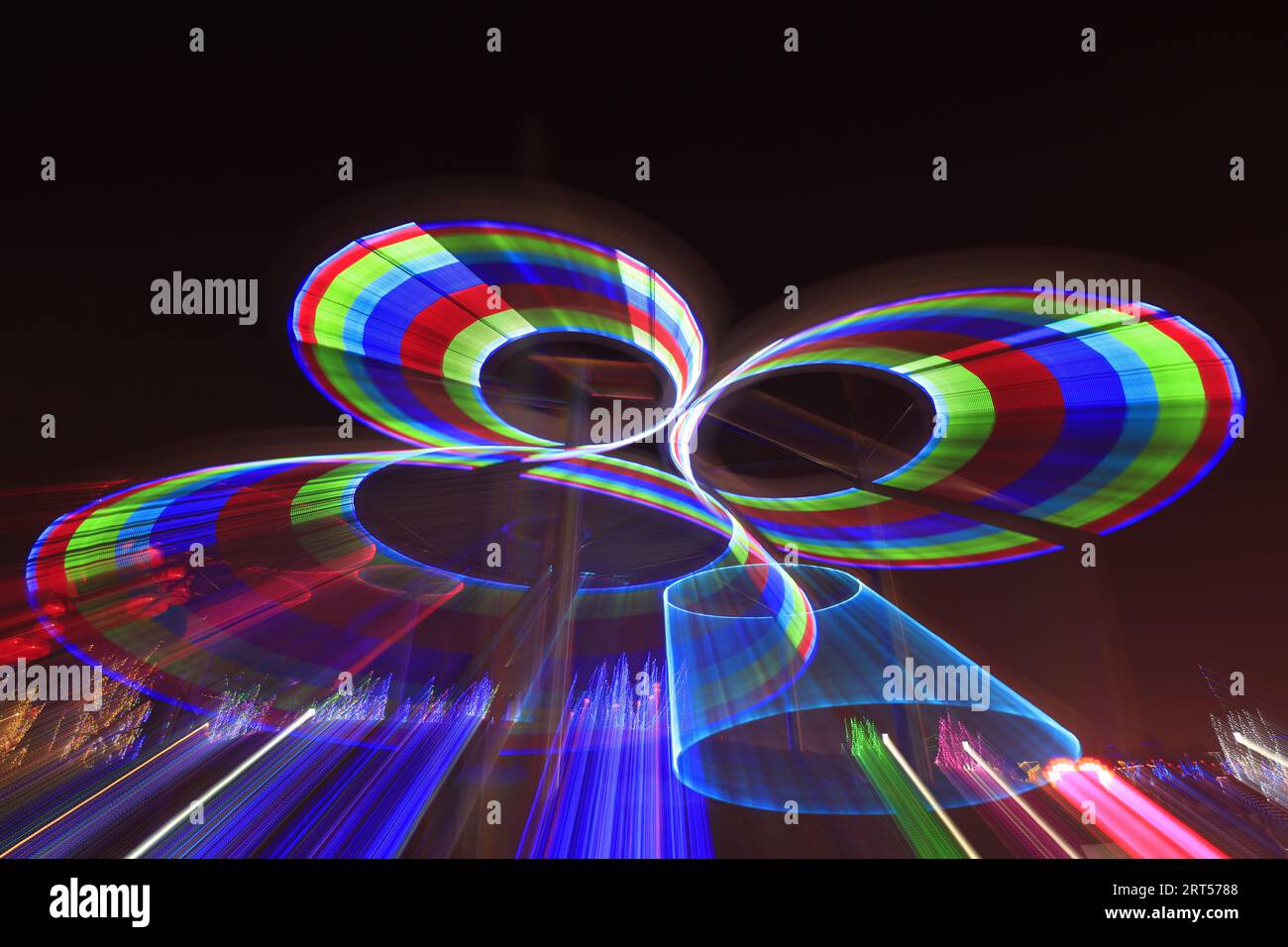 lighting effect in the dark, closeup photo Stock Photo - Alamy