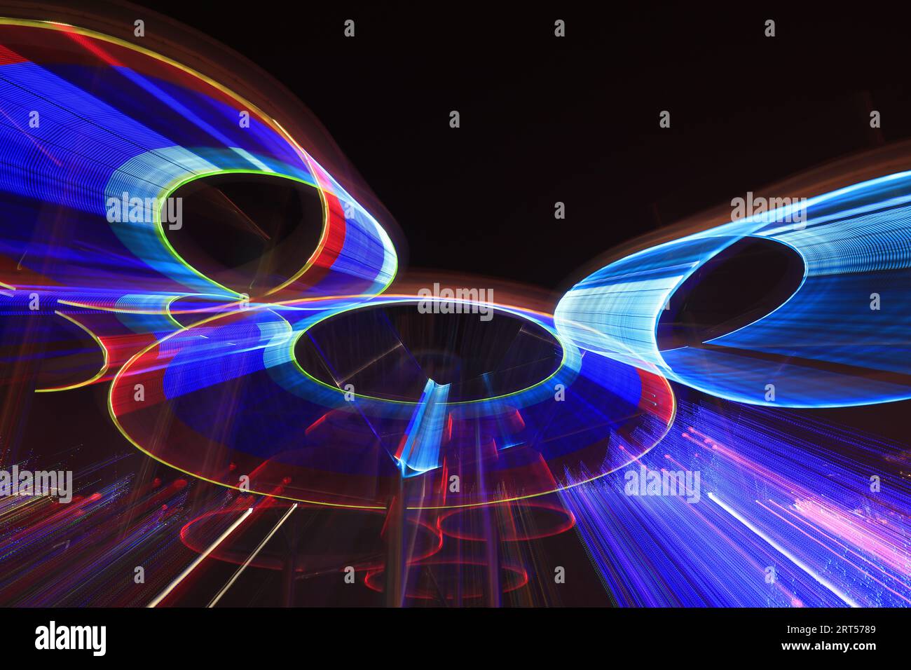 lighting effect in the dark, closeup photo Stock Photo - Alamy