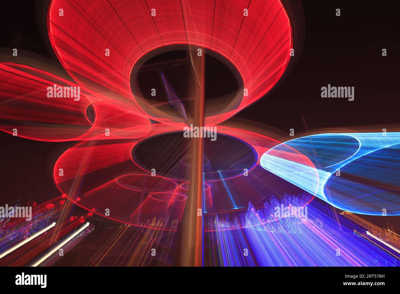 lighting effect in the dark, closeup photo Stock Photo - Alamy