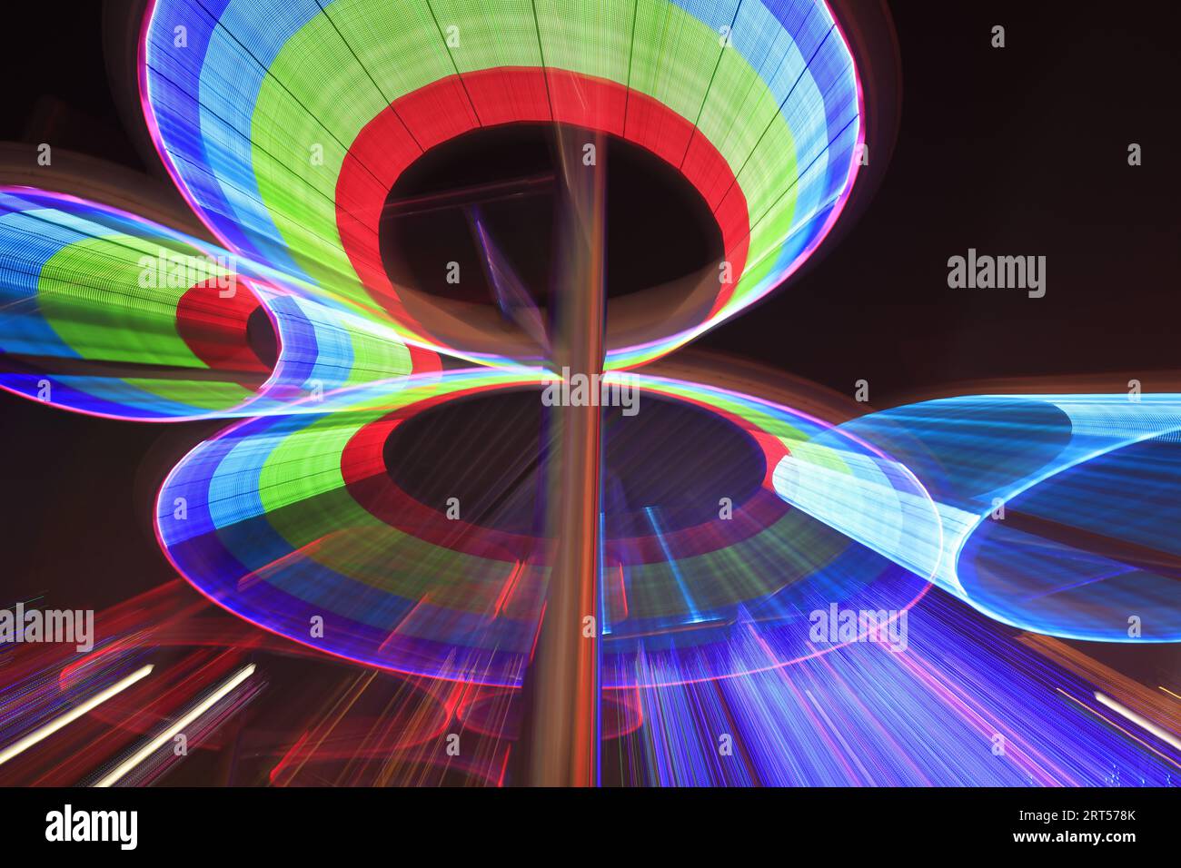 lighting effect in the dark, closeup photo Stock Photo - Alamy