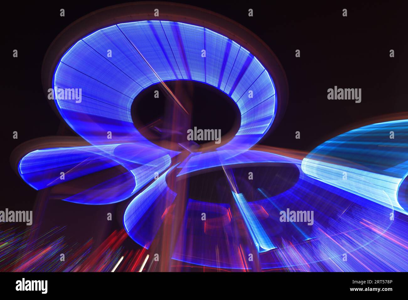 lighting effect in the dark, closeup photo Stock Photo - Alamy