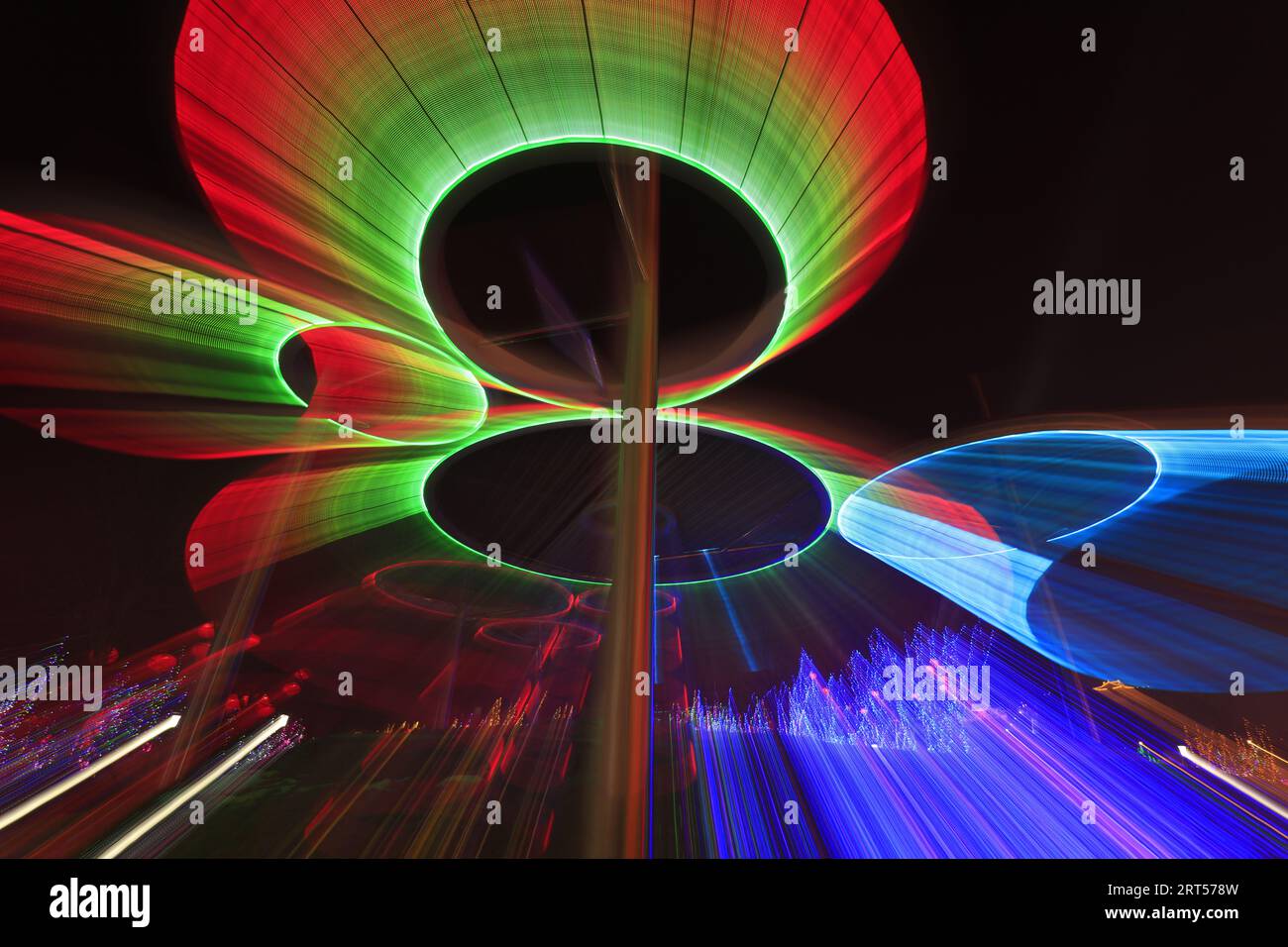 lighting effect in the dark, closeup photo Stock Photo - Alamy