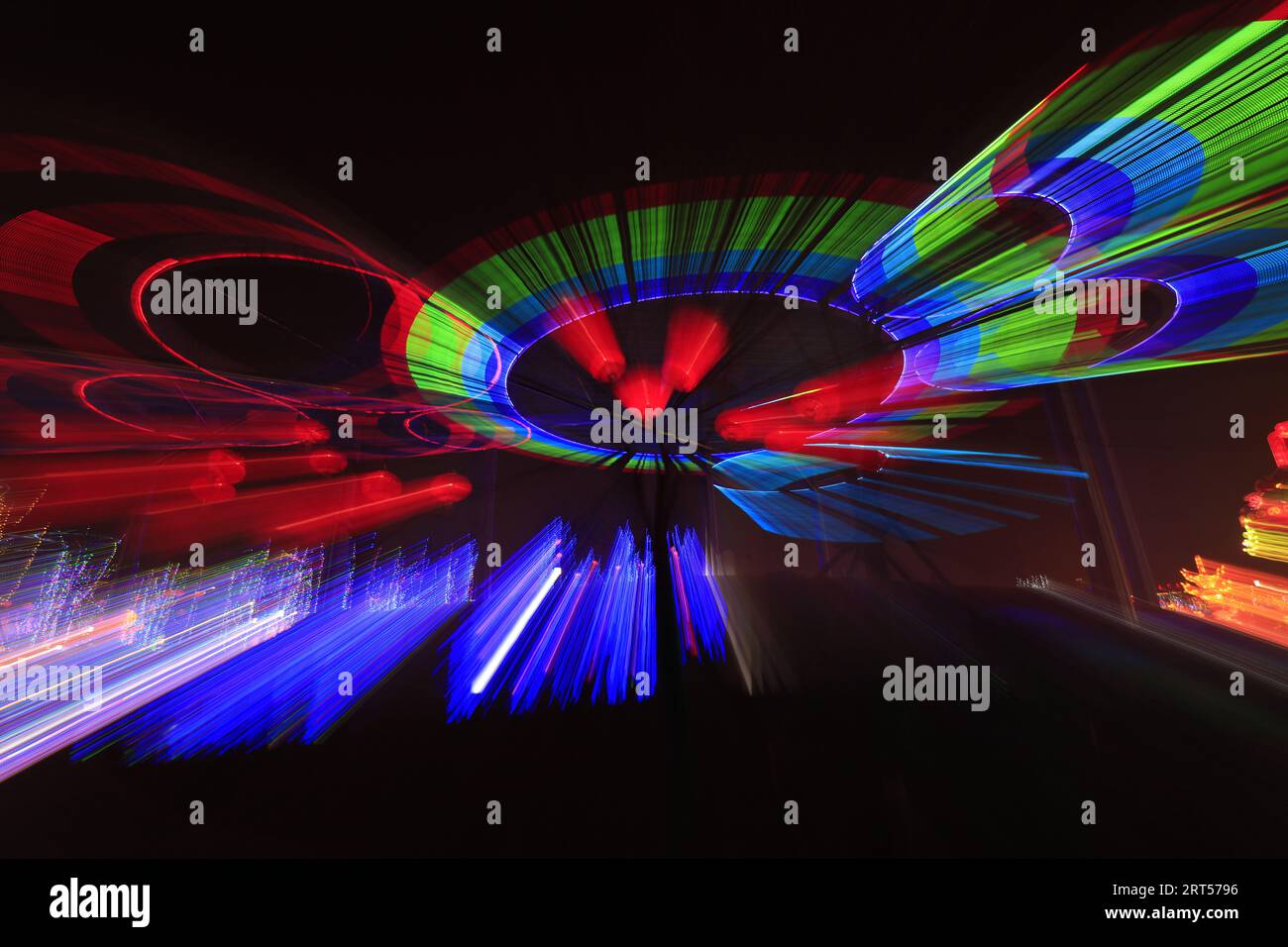 lighting effect in the dark, closeup photo Stock Photo - Alamy