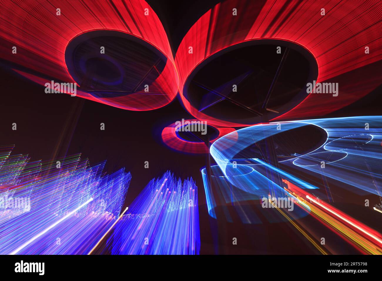 lighting effect in the dark, closeup photo Stock Photo - Alamy