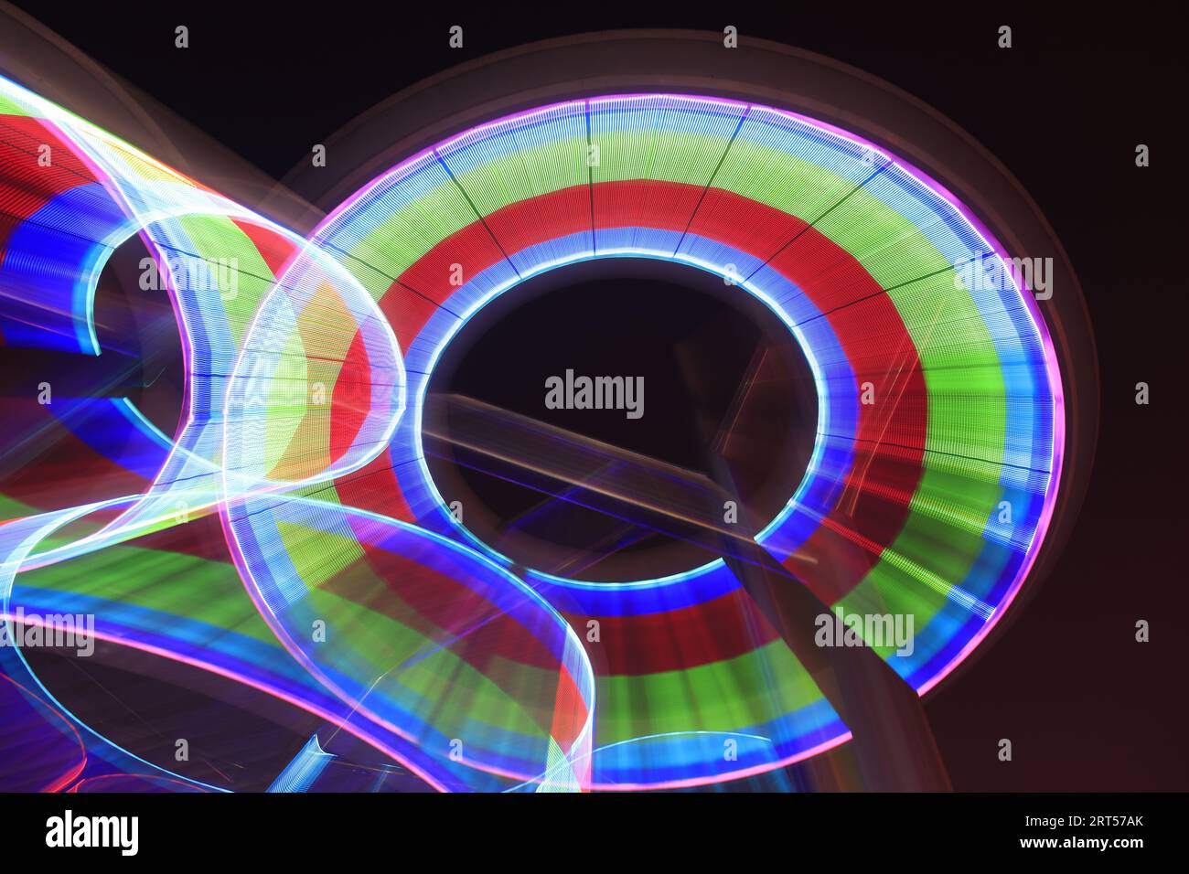 lighting effect in the dark, closeup photo Stock Photo - Alamy