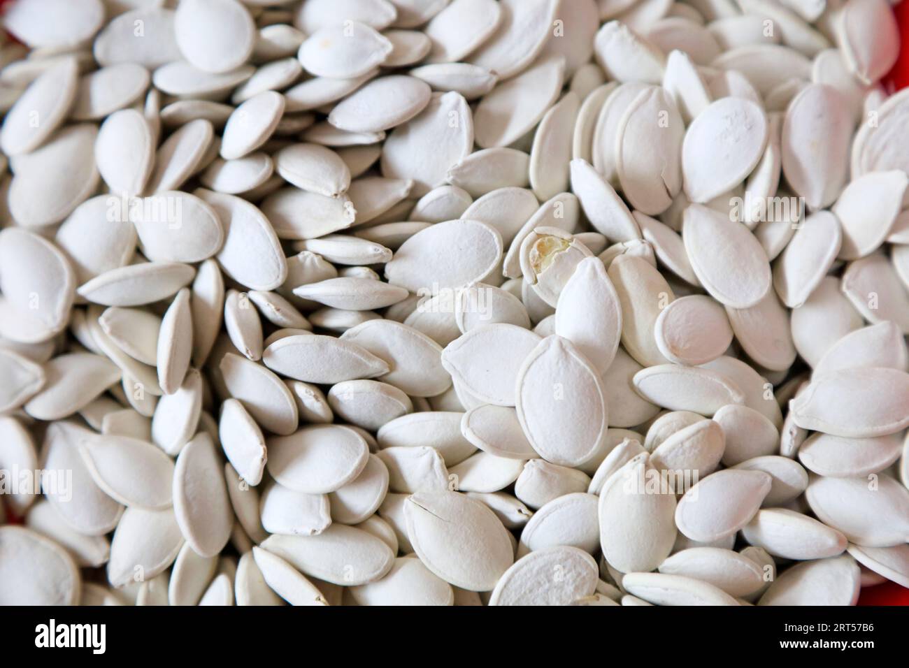 Piles of white melon seeds Stock Photo - Alamy