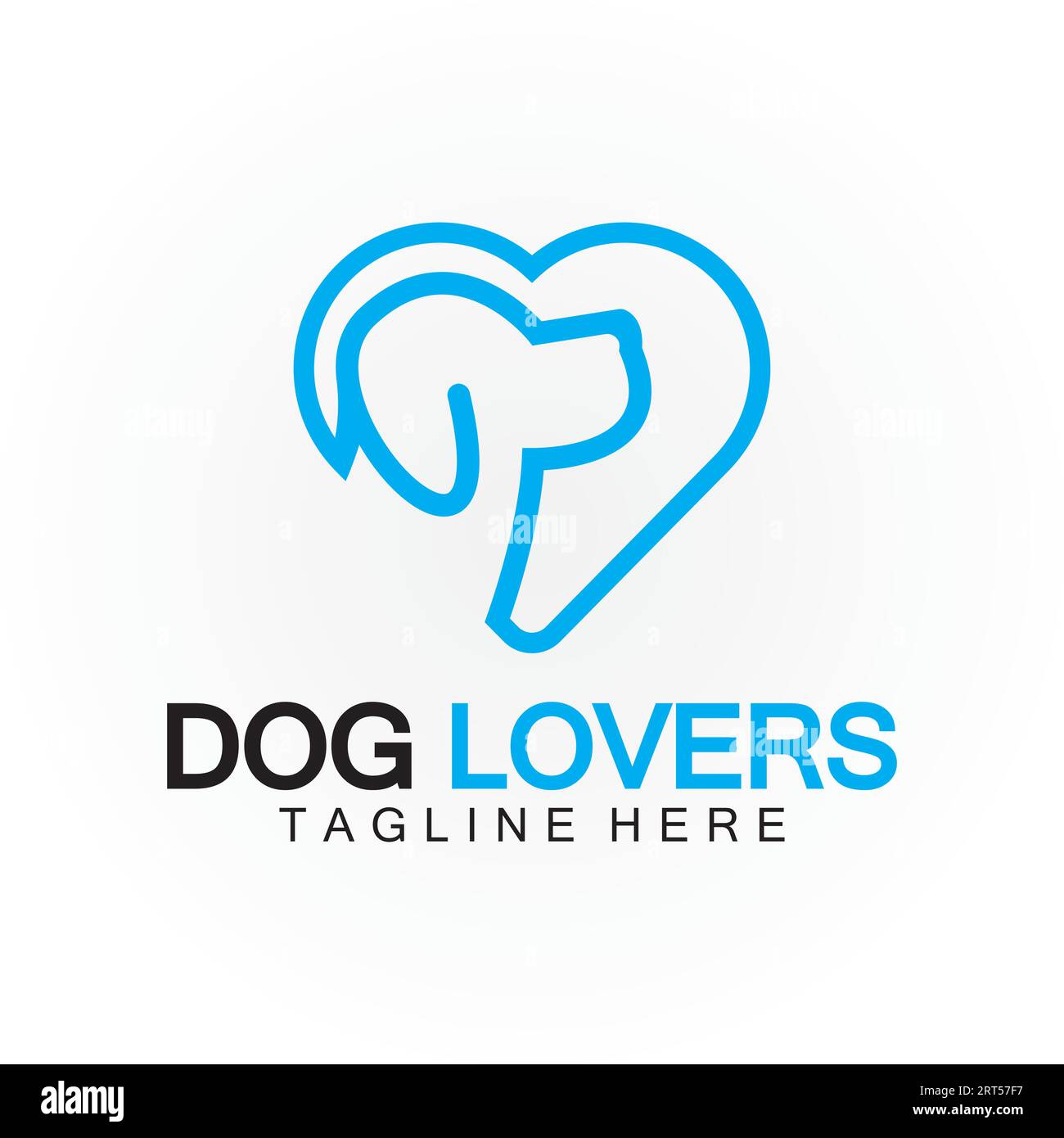 Dog lovers logo design vector template Stock Vector Image & Art - Alamy