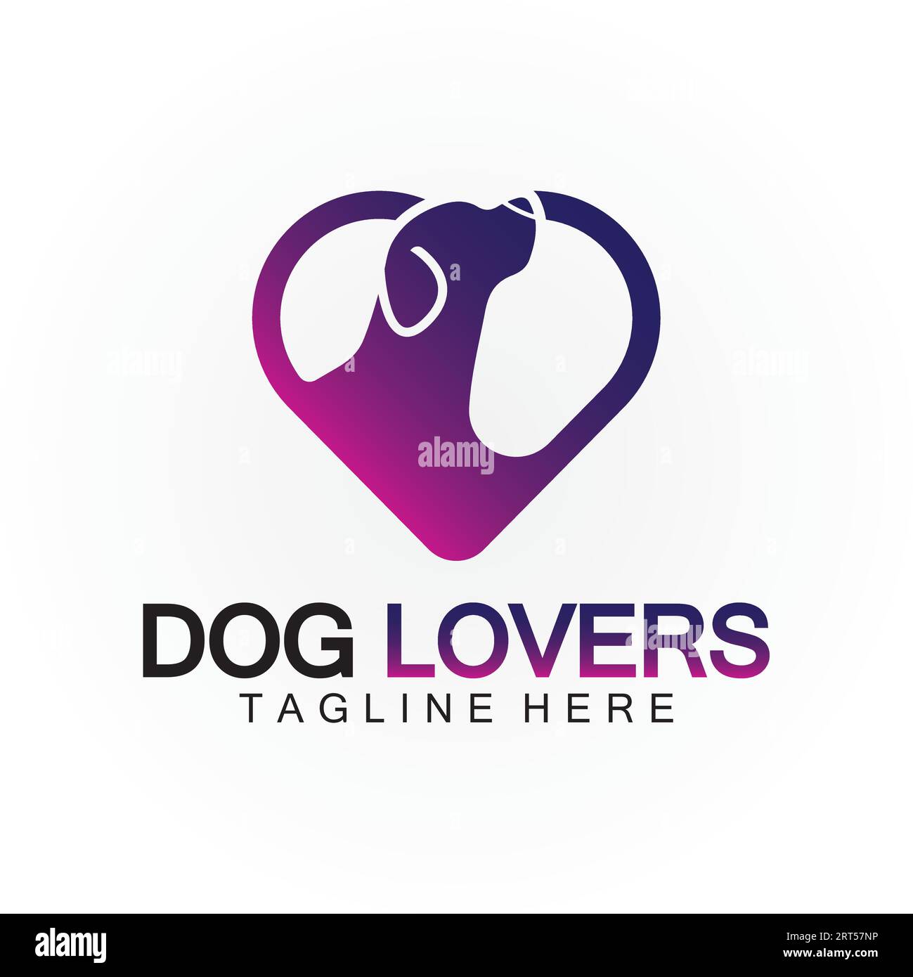 Dog lovers logo design vector template Stock Vector Image & Art - Alamy