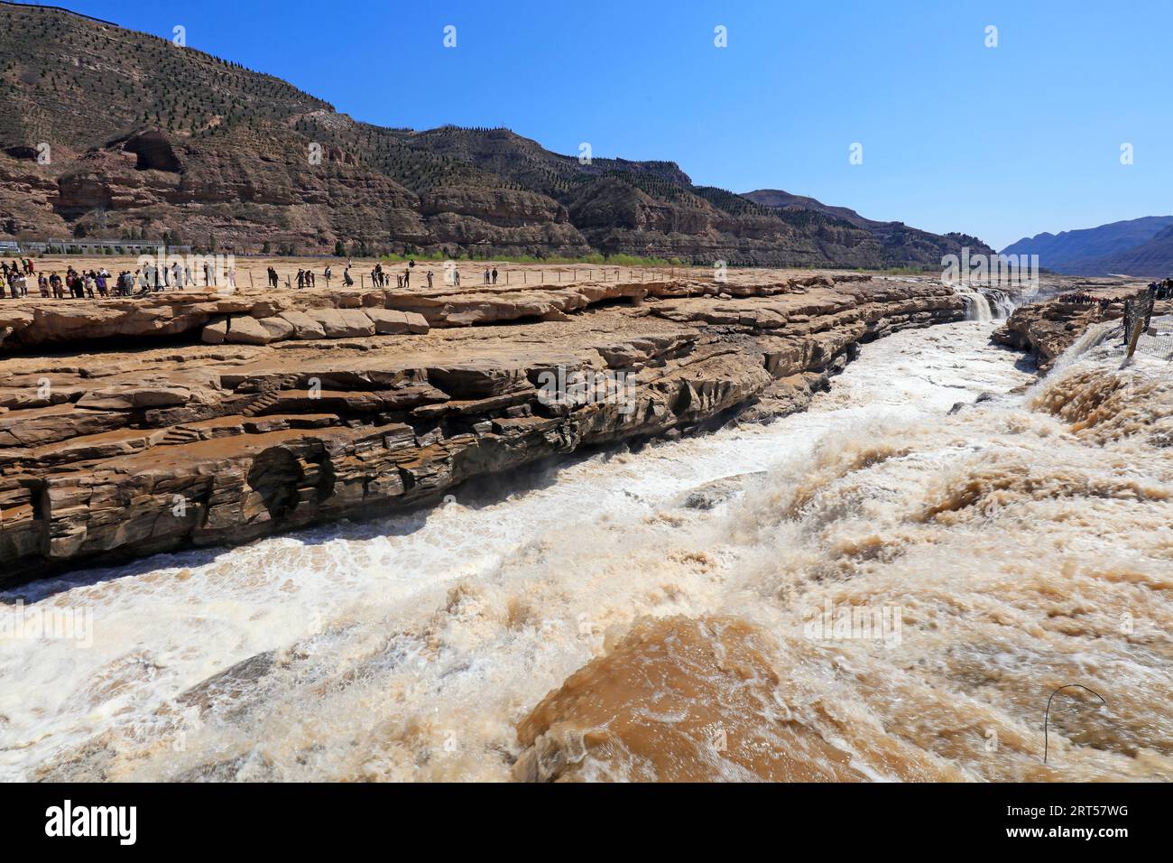Hukou Waterfall Scenery of the Yellow River in China Stock Photo - Alamy