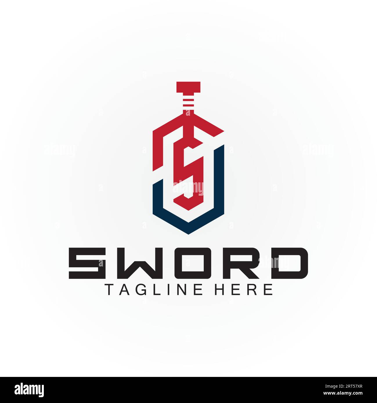 Sword vector logo illustration Stock Vector Images - Alamy