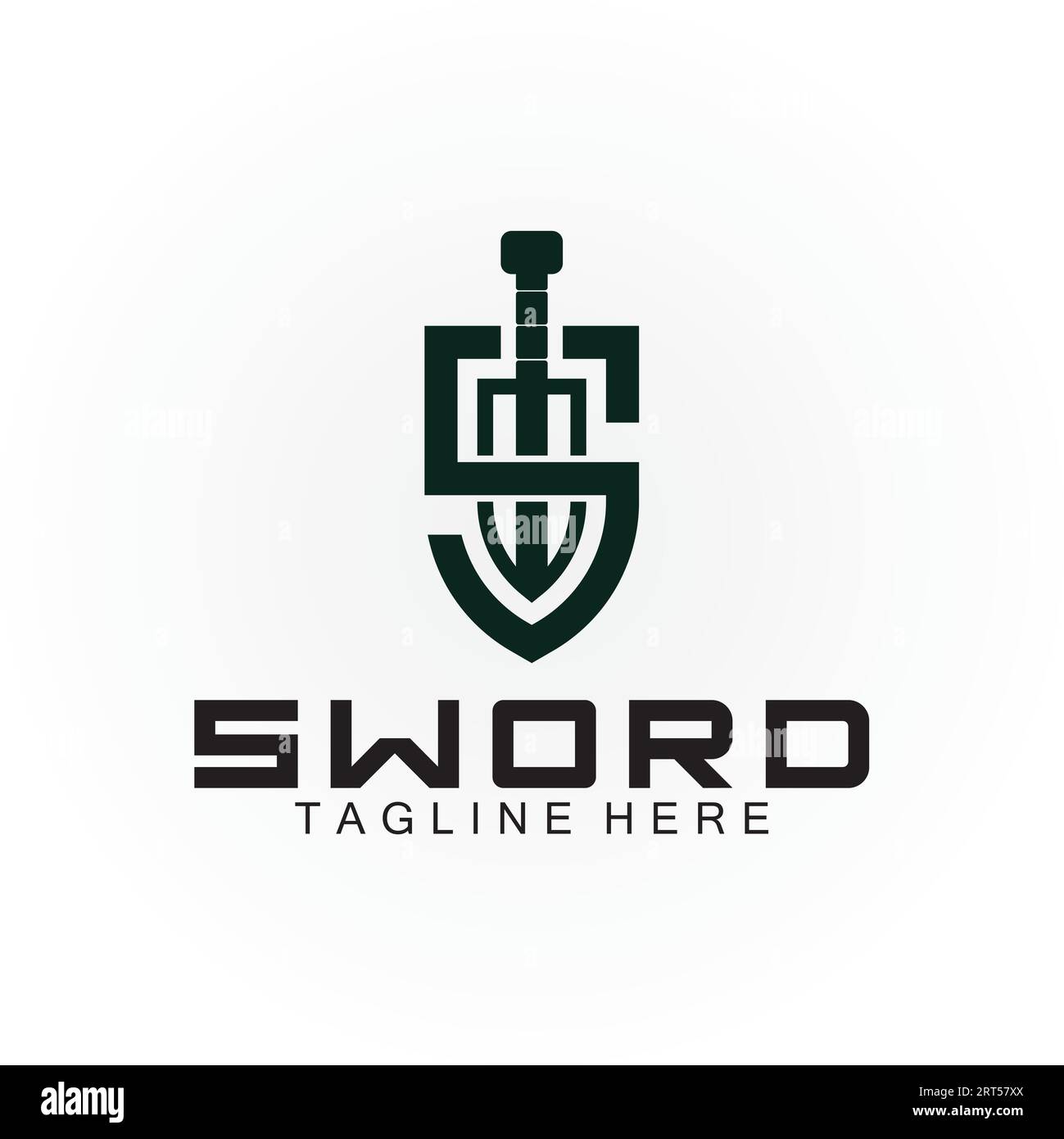Letter S sword and shield logo design Stock Vector Image & Art - Alamy