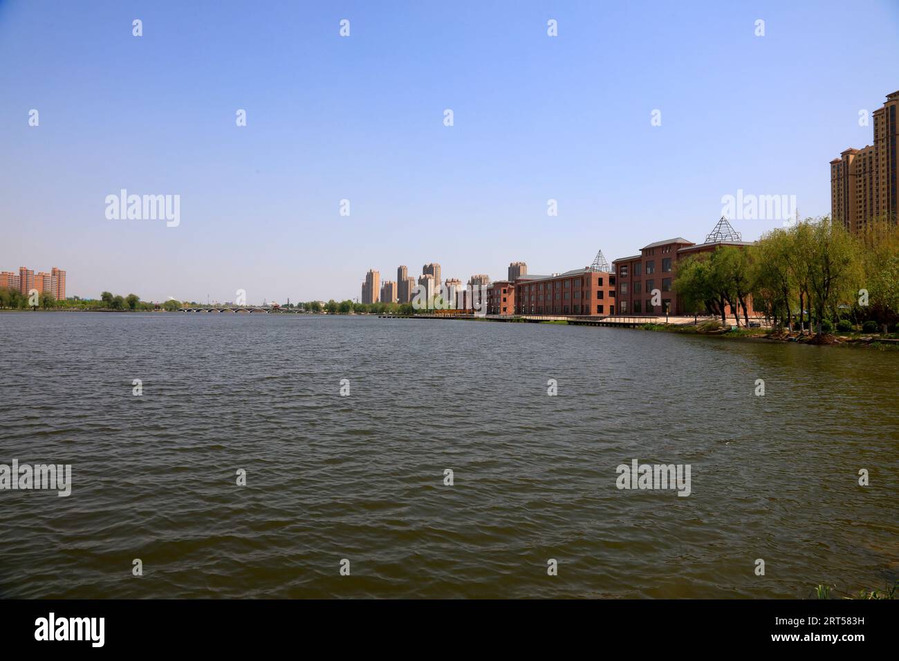 Waterfront City Scenery, Tangshan, China Stock Photo - Alamy