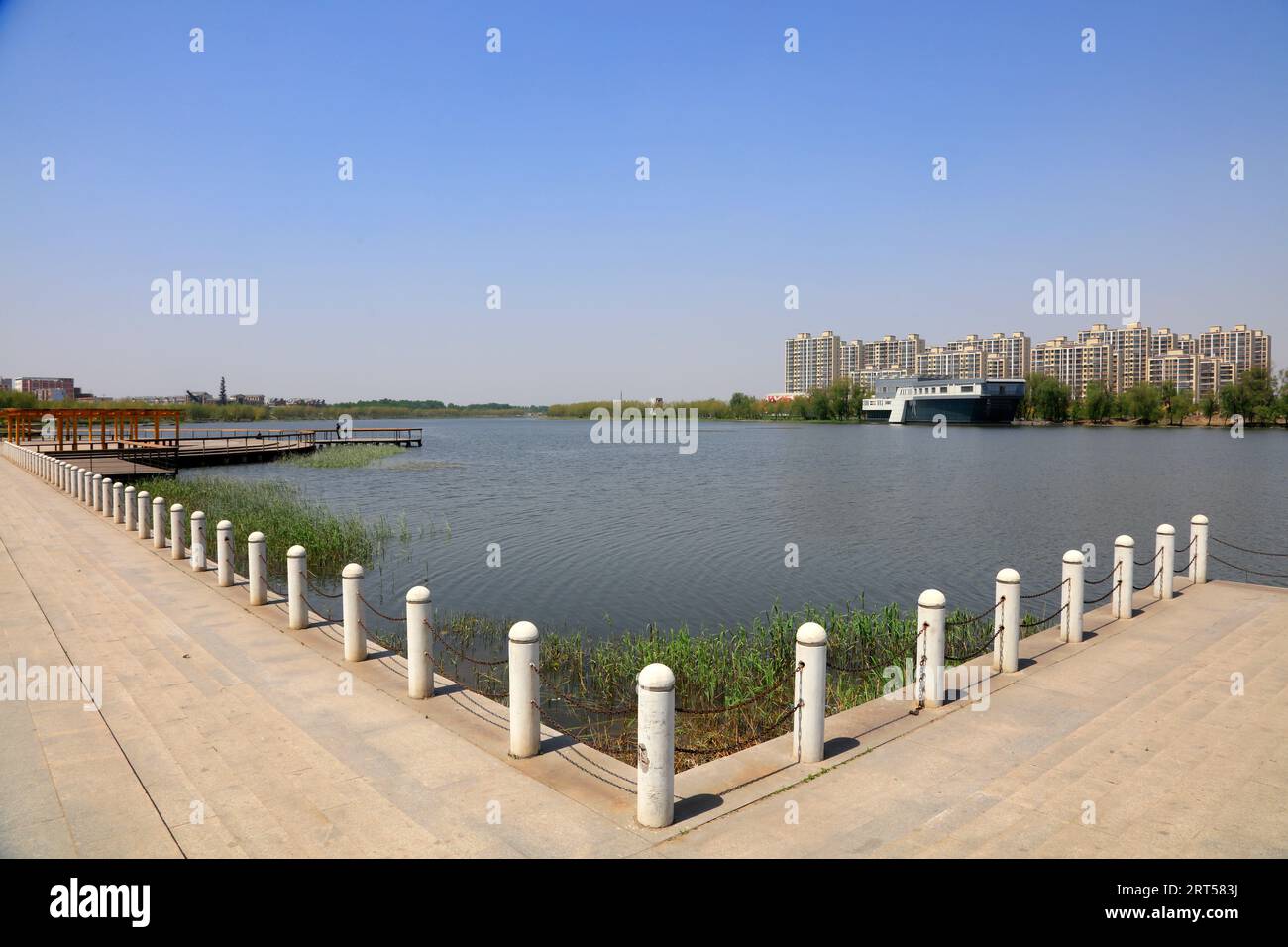 Waterfront City Scenery, Tangshan, China Stock Photo - Alamy