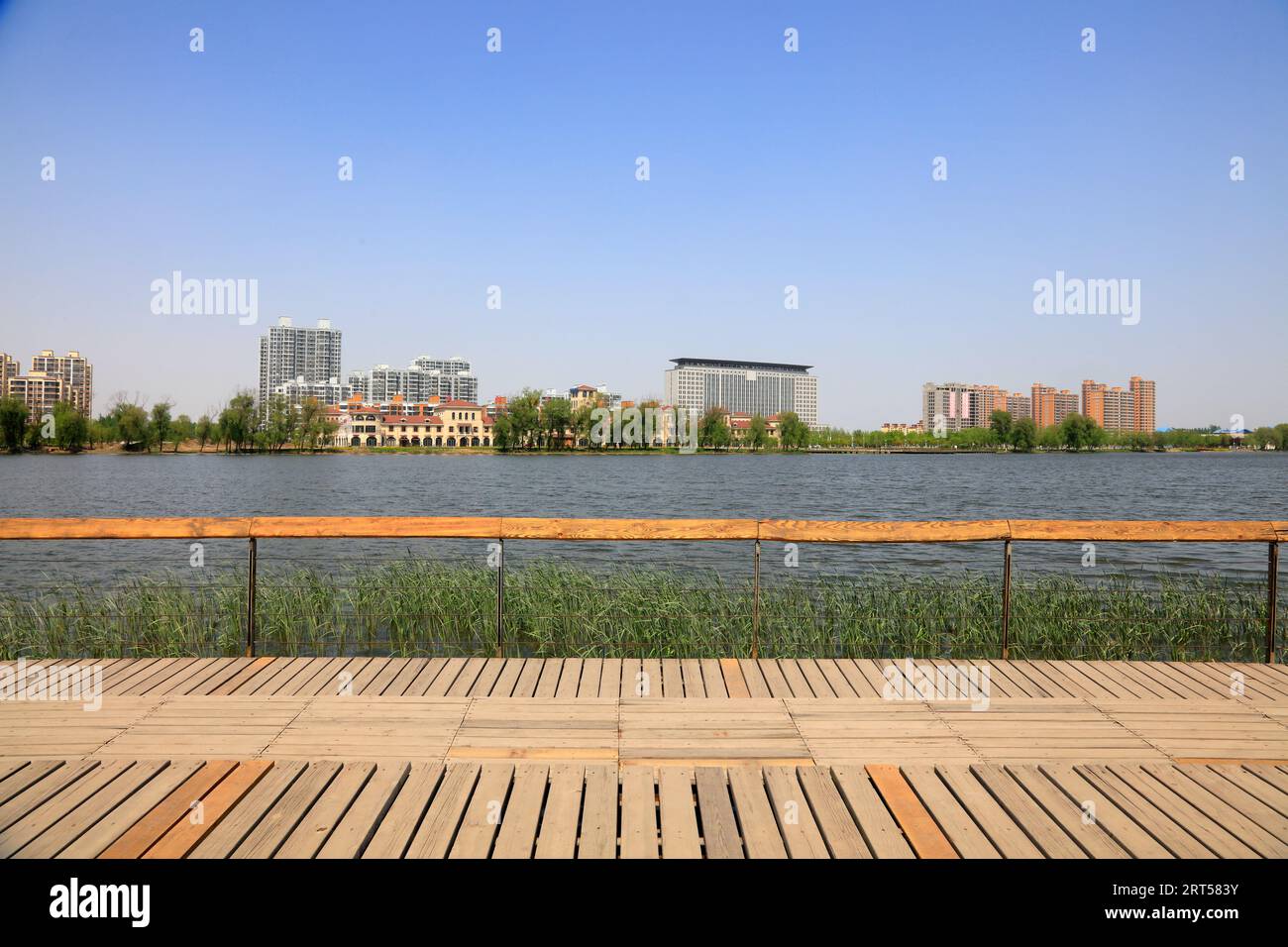 Waterfront City Architectural Landscape, Tangshan, China Stock Photo ...