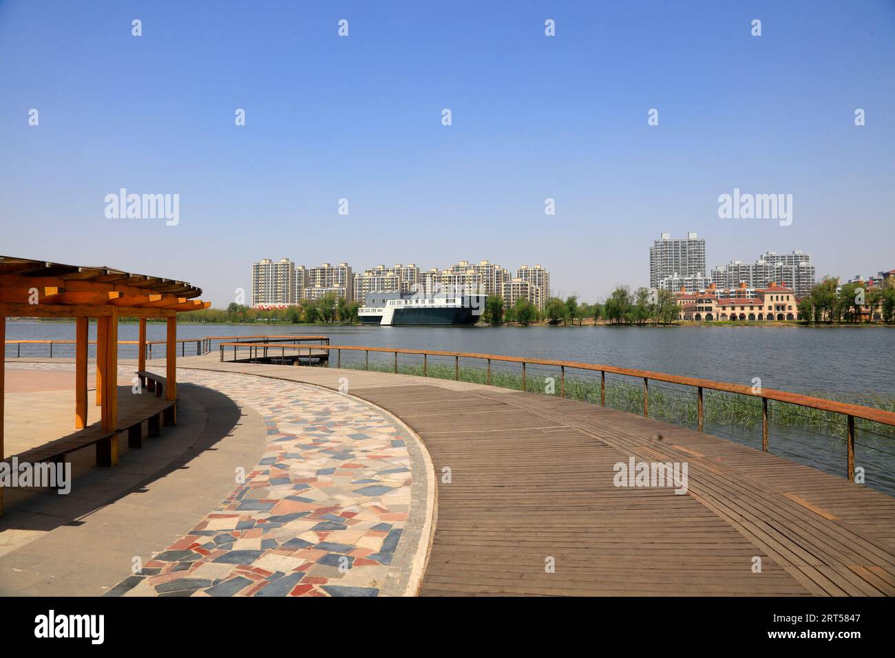 Waterfront City Architectural Landscape, Tangshan, China Stock Photo ...