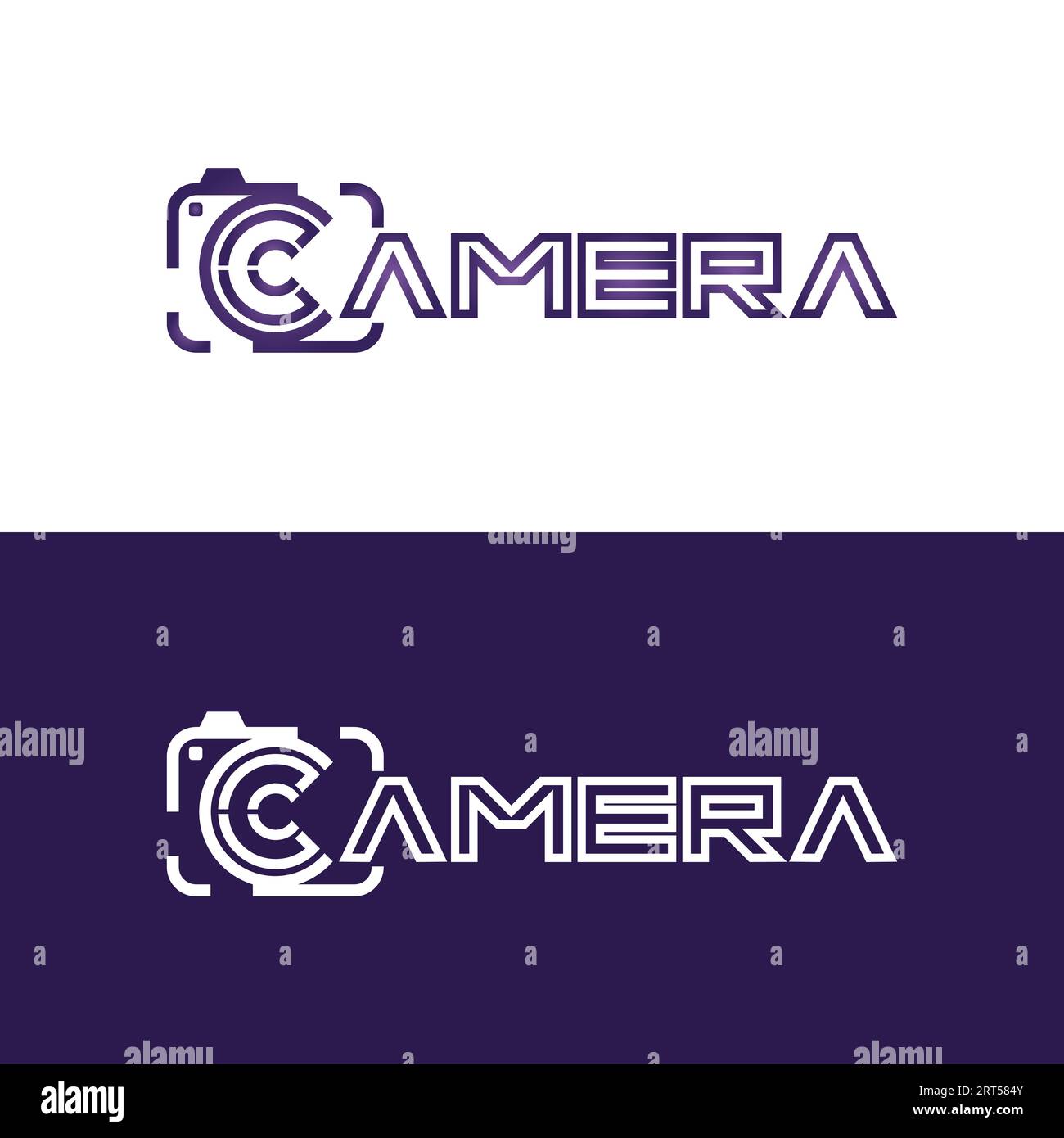 letter c with camera logo design vector illustration template Stock ...