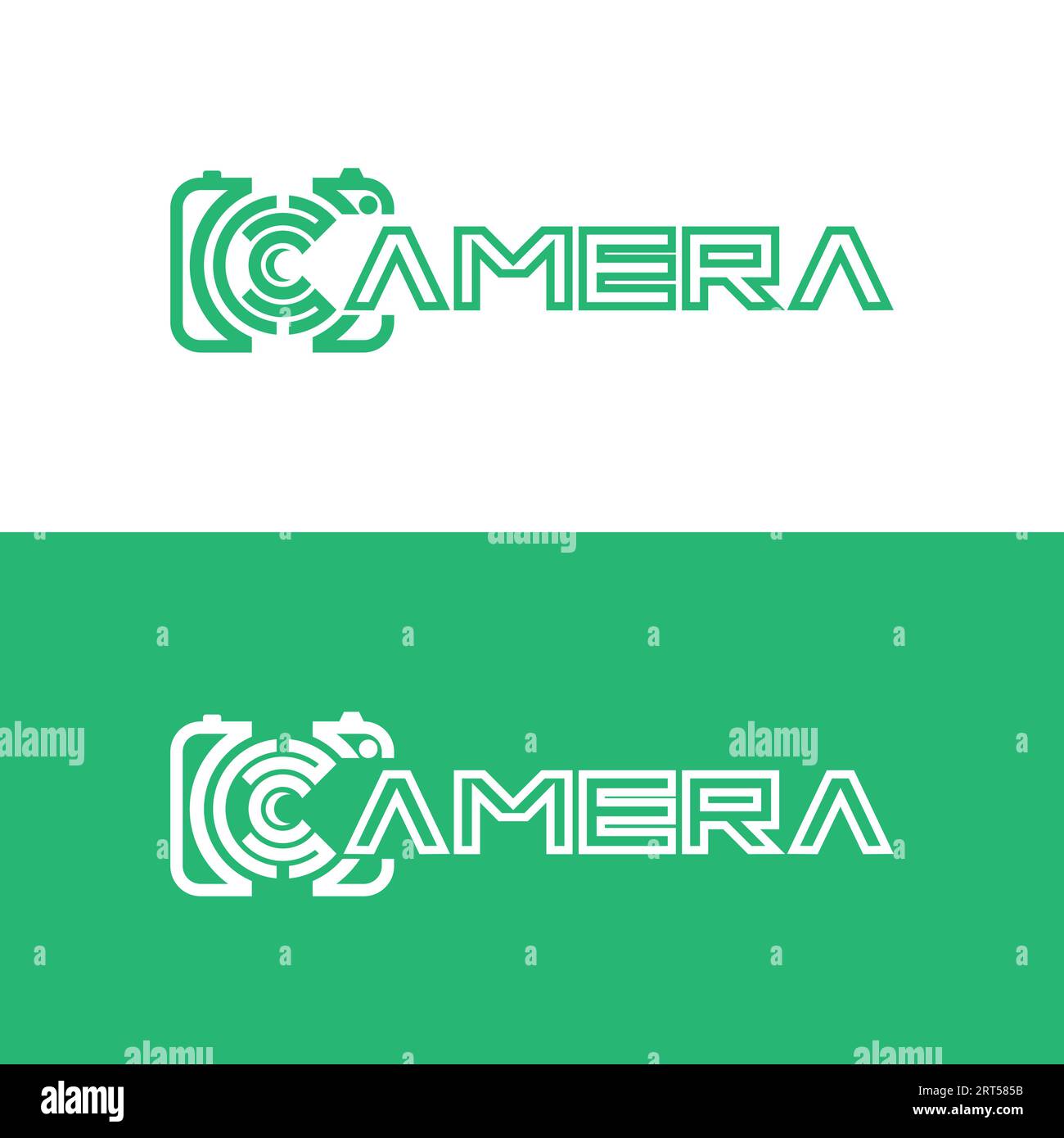 letter c with camera logo design vector illustration template Stock ...