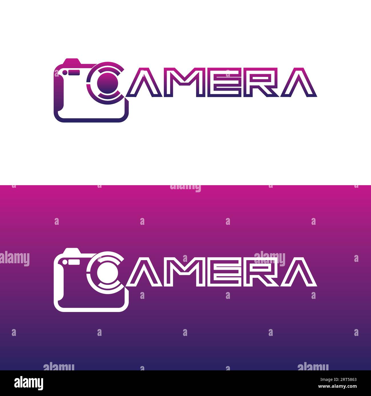 letter c with camera logo design vector illustration template Stock ...