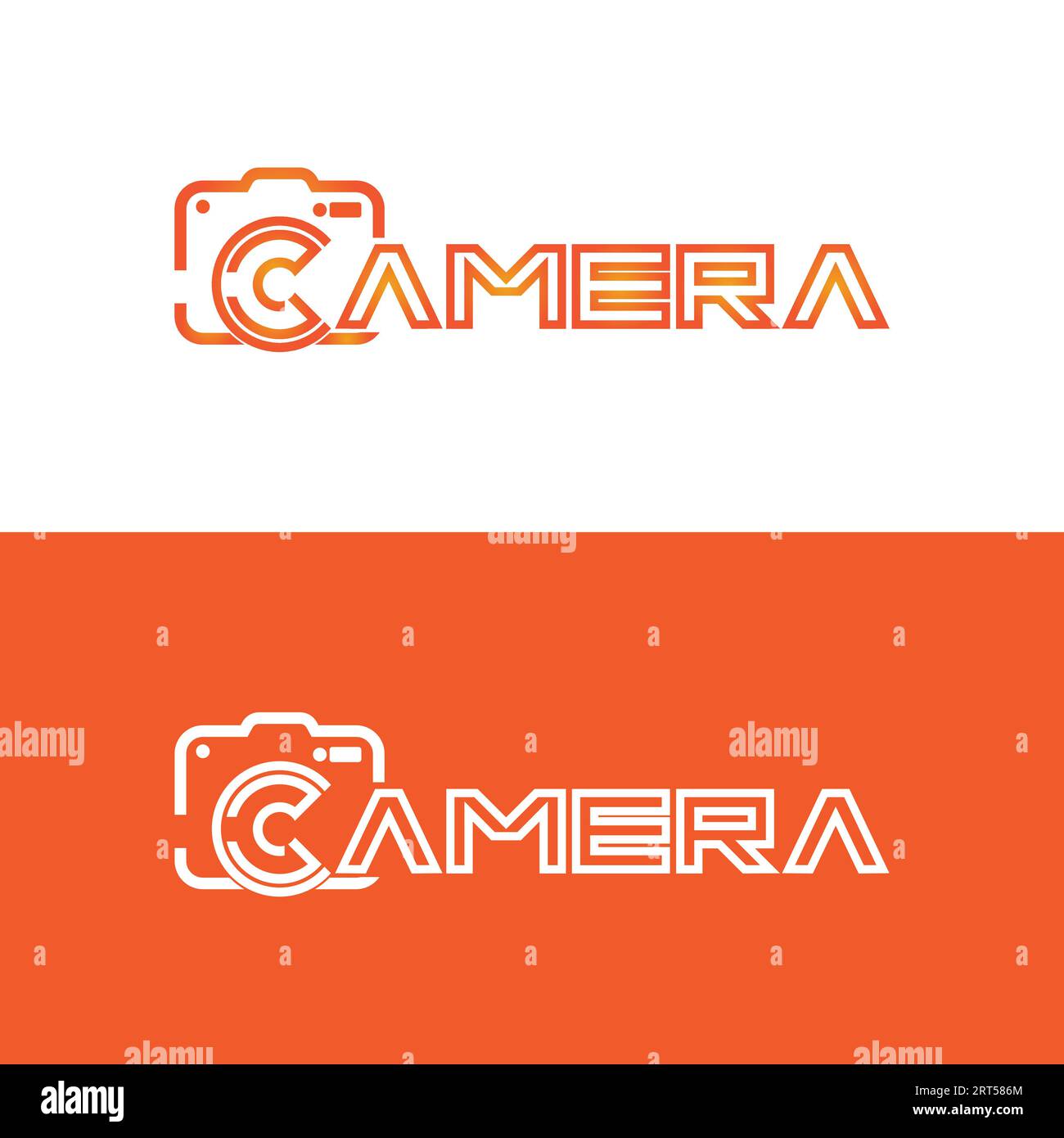 letter c with camera logo design vector illustration template Stock ...