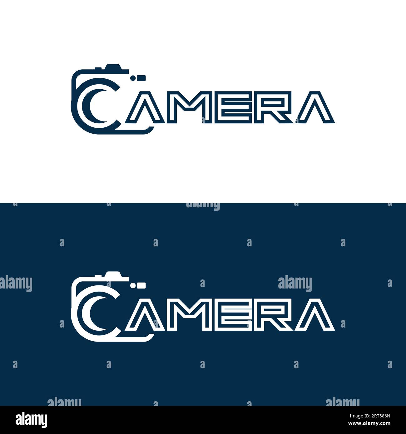 letter c with camera logo design vector illustration template Stock ...