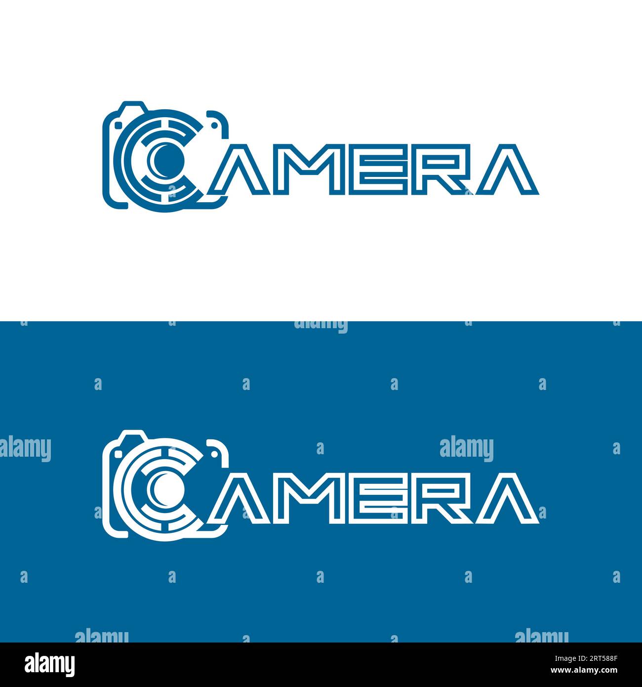 letter c with camera logo design vector illustration template Stock ...