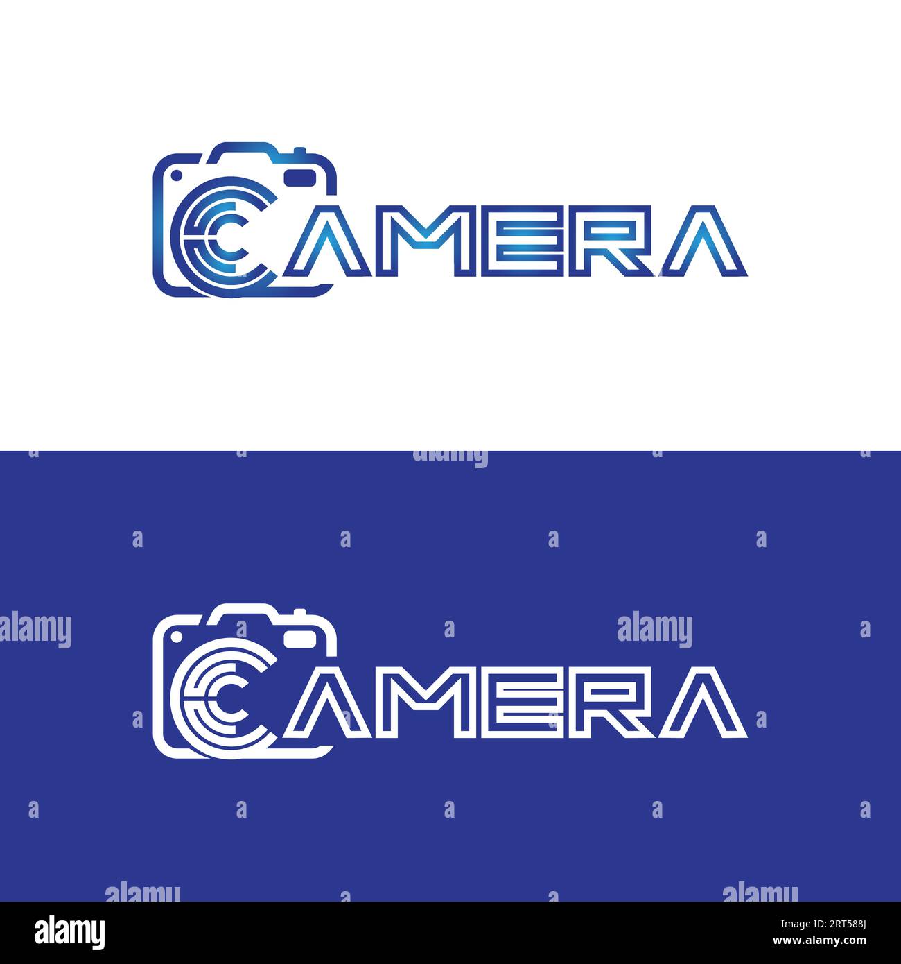 letter c with camera logo design vector illustration template Stock ...