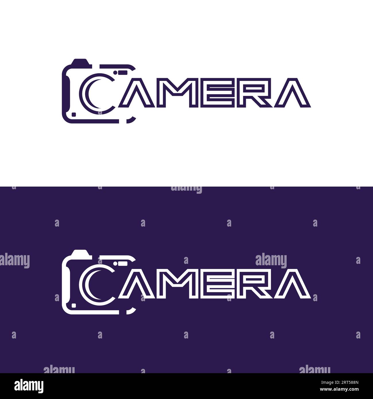 letter c with camera logo design vector illustration template Stock ...