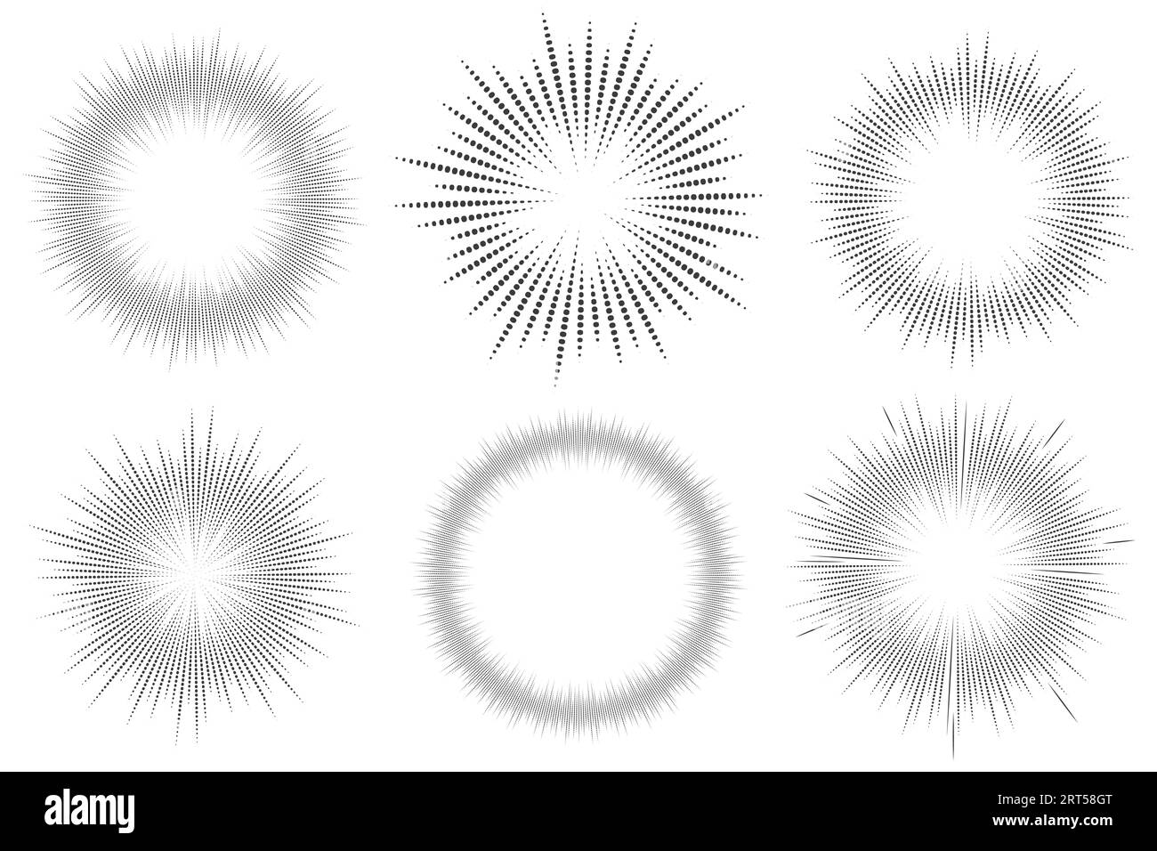 Circle sound wave. Audio music equalizer. Round circular icons set ...