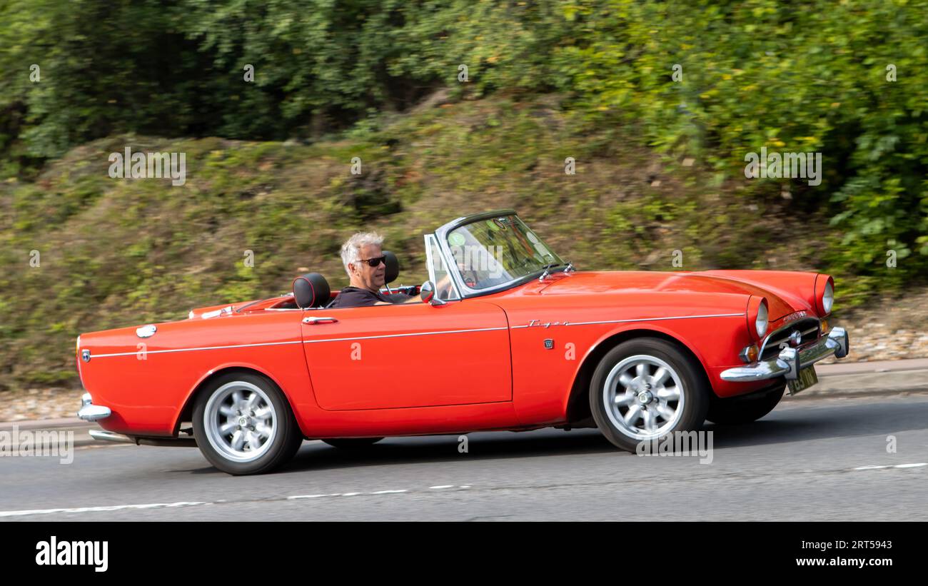 Milton Keynes,UK-Sept 10th 2023: 1965 red Sunbeam Tiger classic British ...