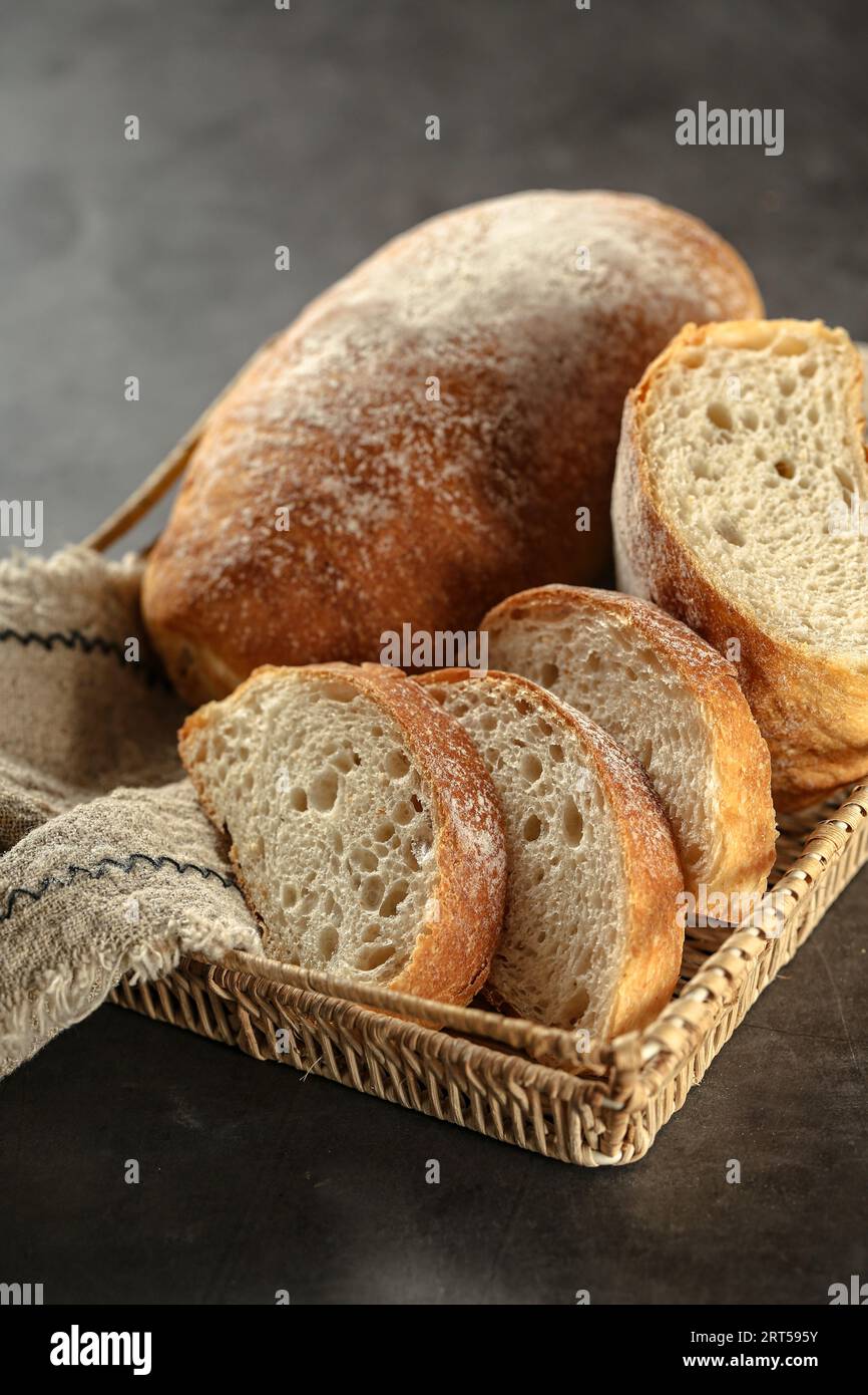 Vintage bread photo, original raw wheat bread, hi res photo Stock Photo ...