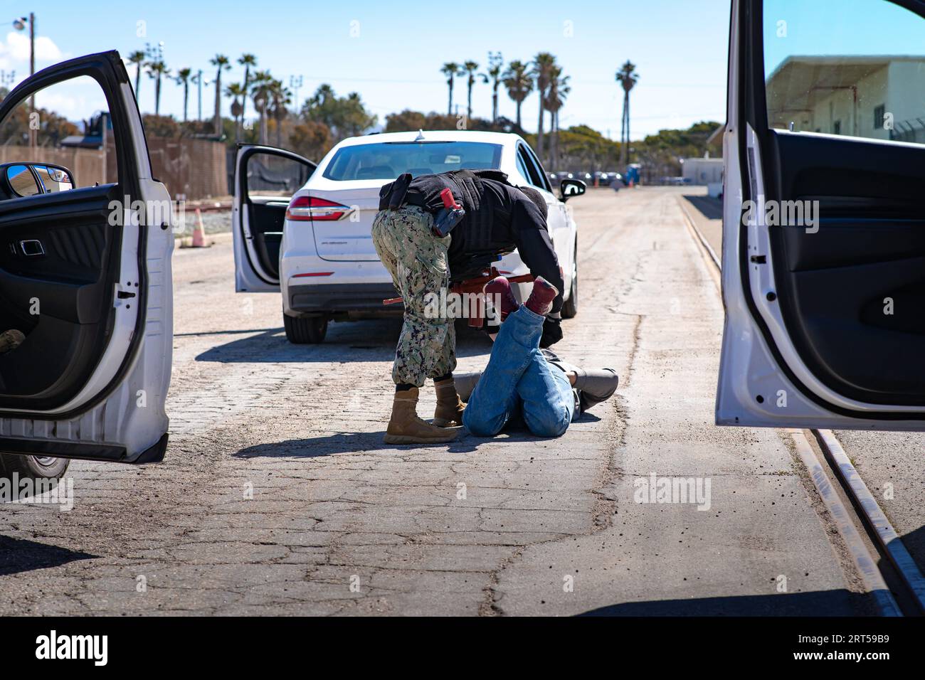 April 11, 2023, Ventura, California, USA: Members of Naval Base Ventura ...