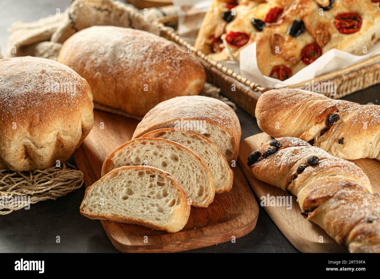 Vintage bread photo, original raw wheat bread, hi res photo Stock Photo - Alamy
