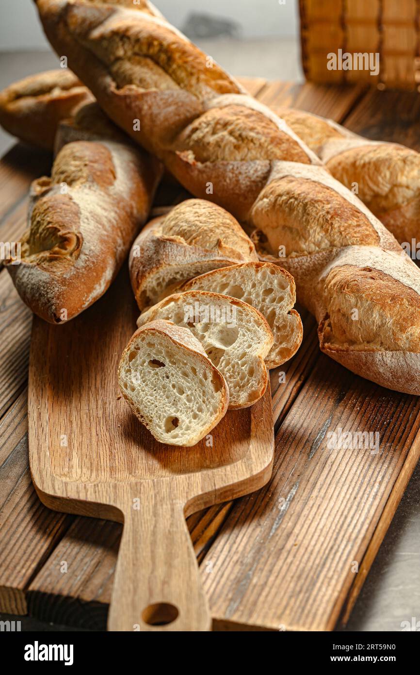 Vintage bread photo, original raw wheat bread, hi res photo Stock Photo ...