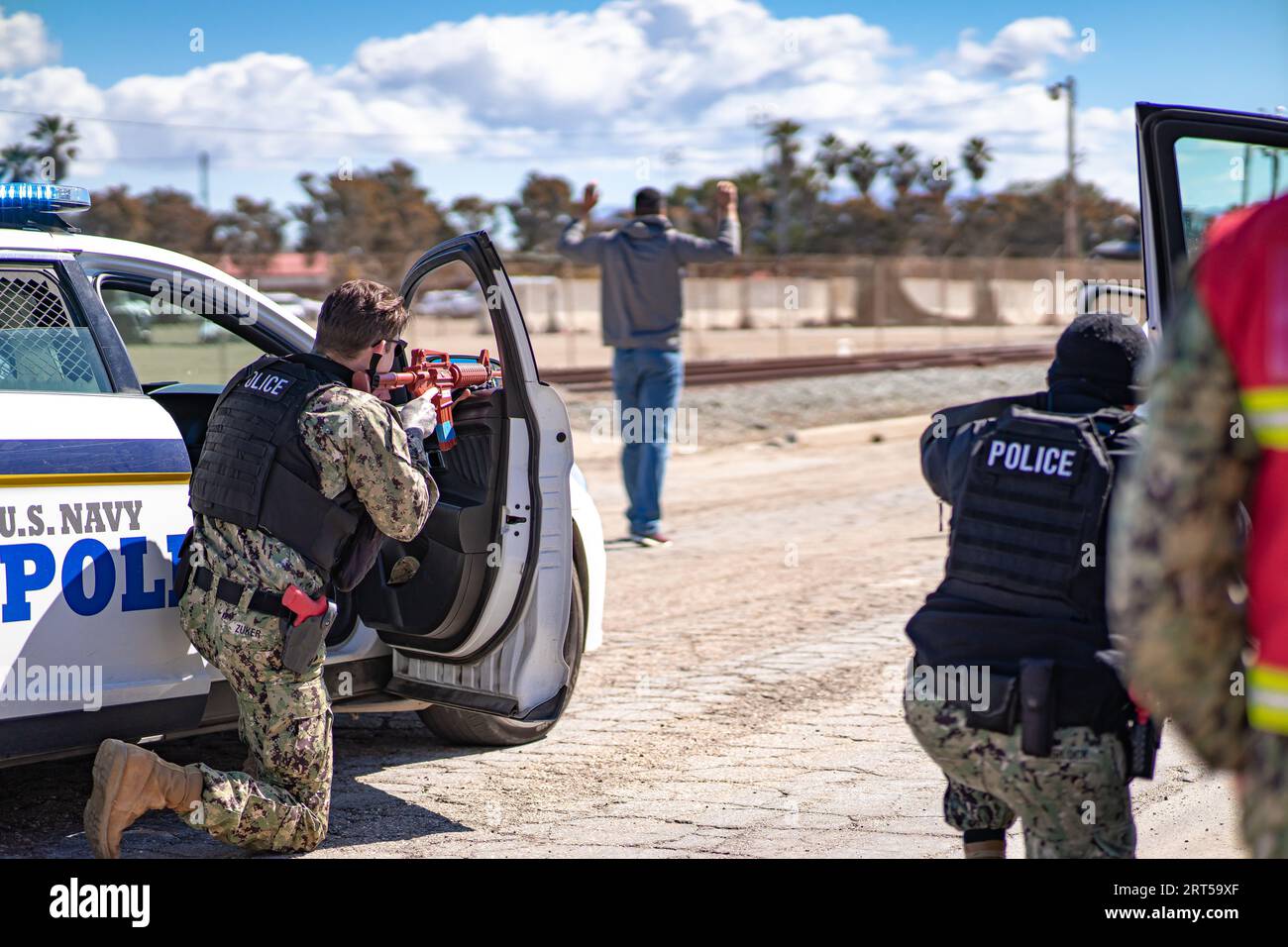 April 11, 2023, Ventura, California, USA: Members of Naval Base Ventura ...
