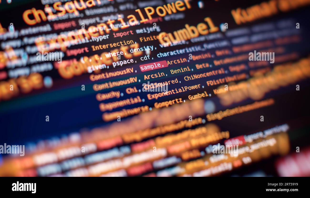Monitor Closeup Of Function Source Code Abstract It Technology