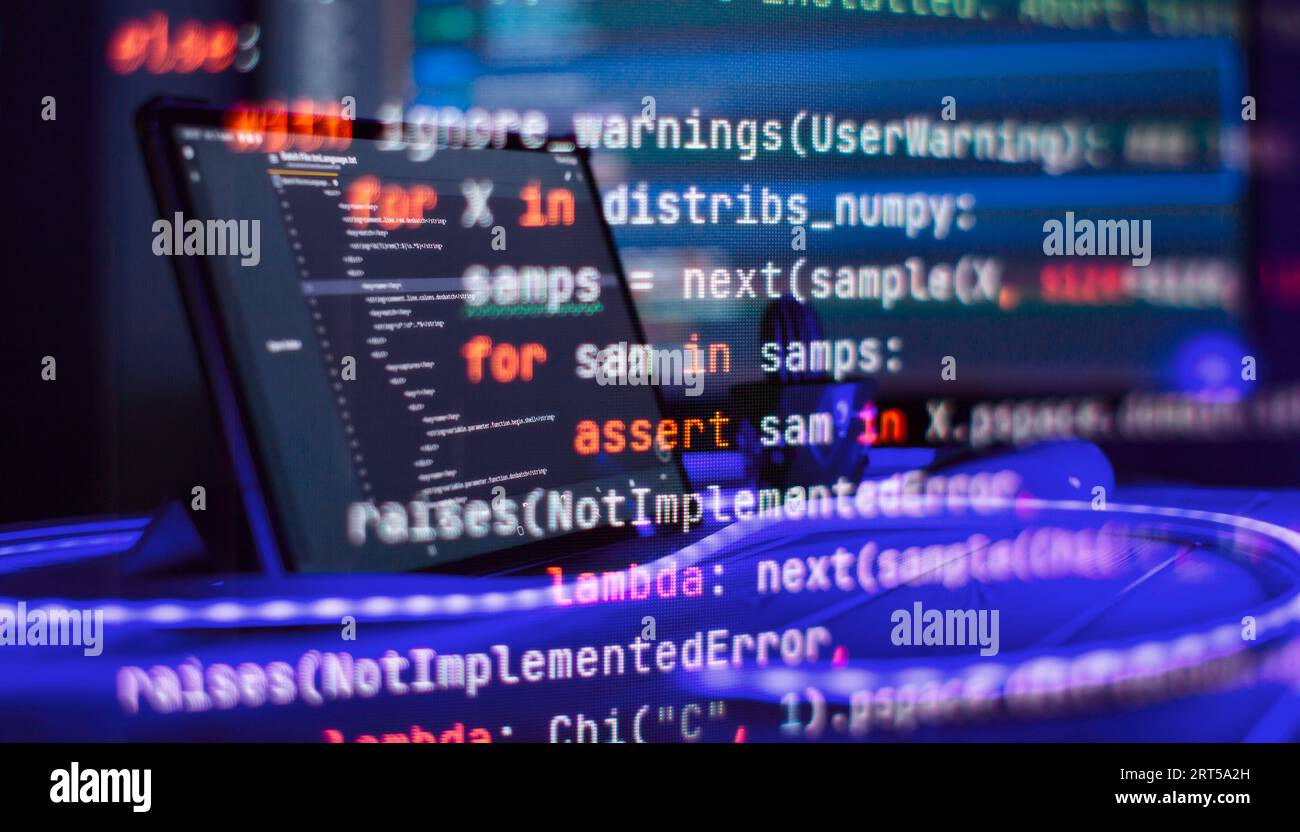 Abstract Computer Script Code Programming Code Screen Of Software Developer Software