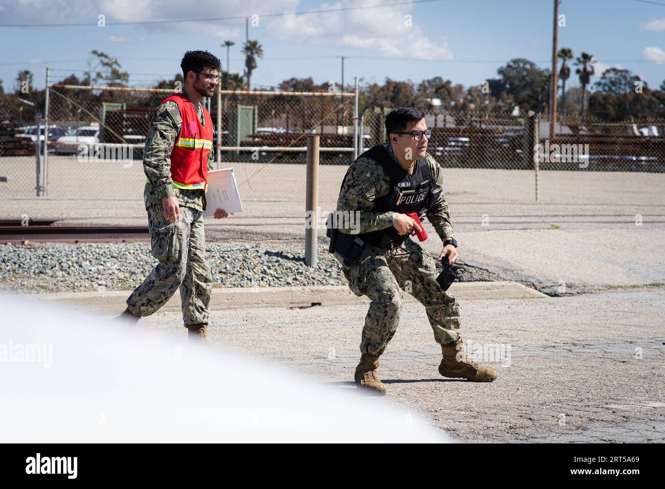 April 11, 2023, Ventura, California, USA: Members of Naval Base Ventura ...