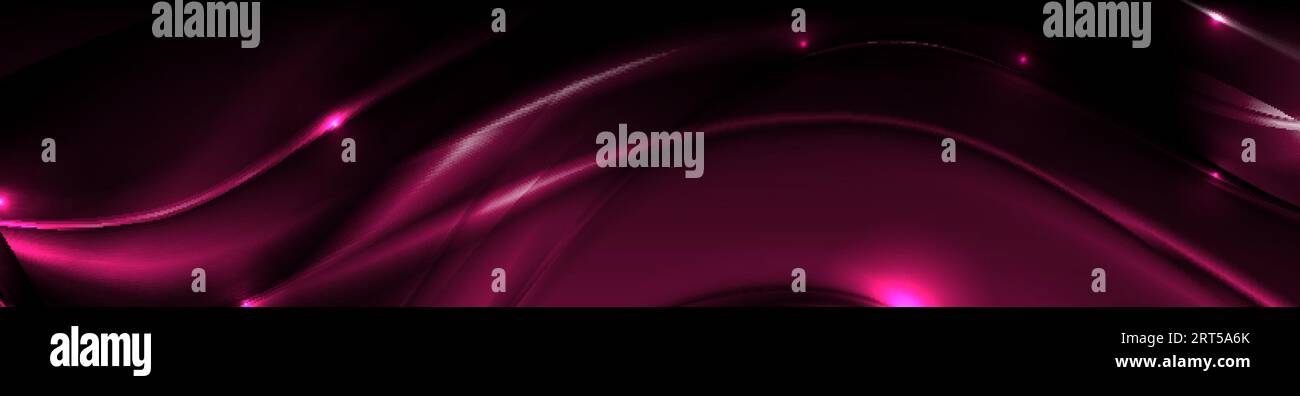 Abstract dark purple liquid flowing elegant waves banner design. Smooth ...