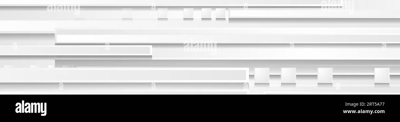Abstract grey tech geometric corporate banner design with stripes and ...