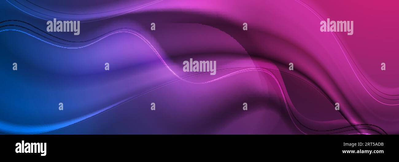 Abstract blue and purple liquid flowing elegant waves banner design ...