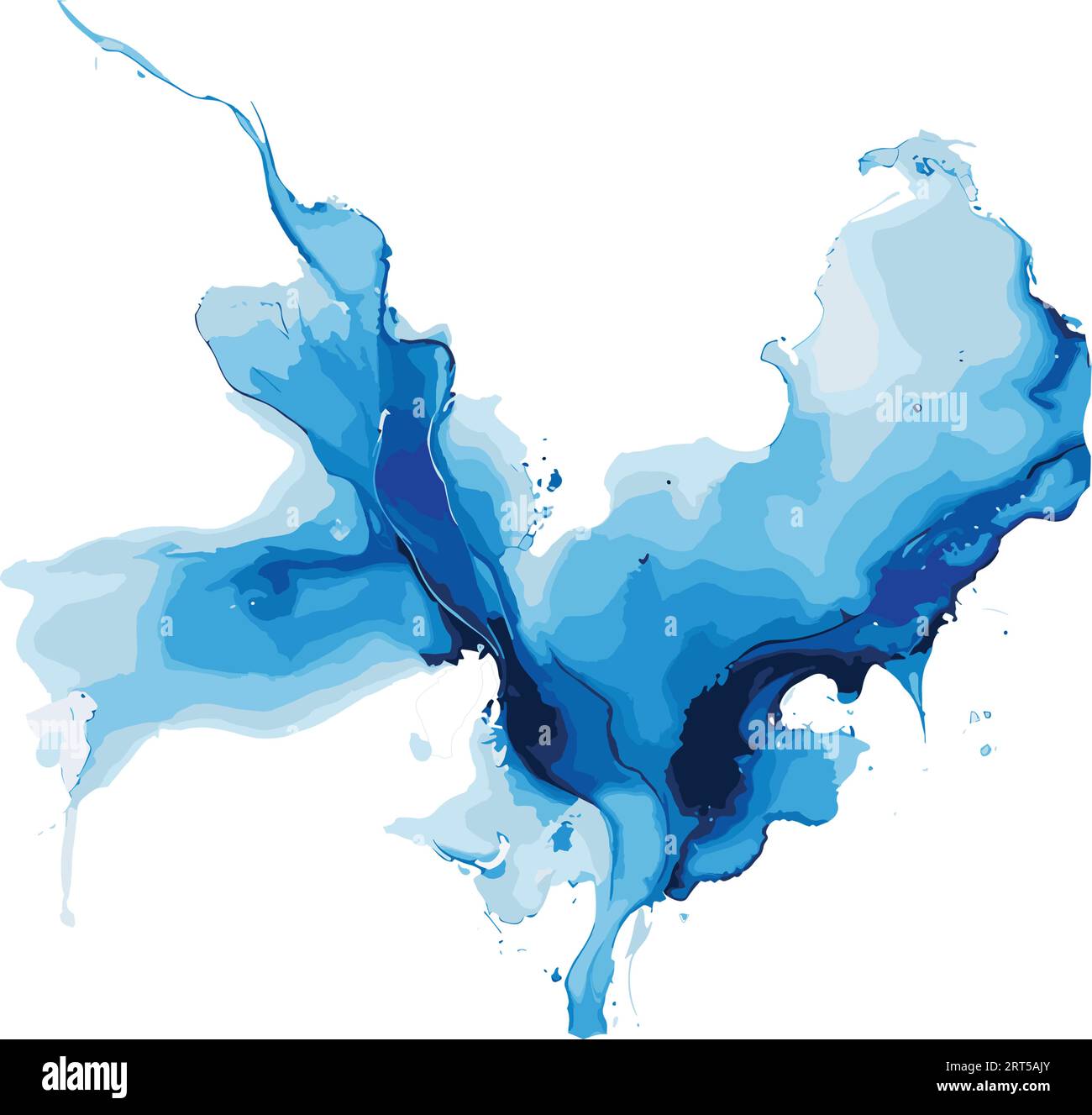 Blue Paint Splatter Texture