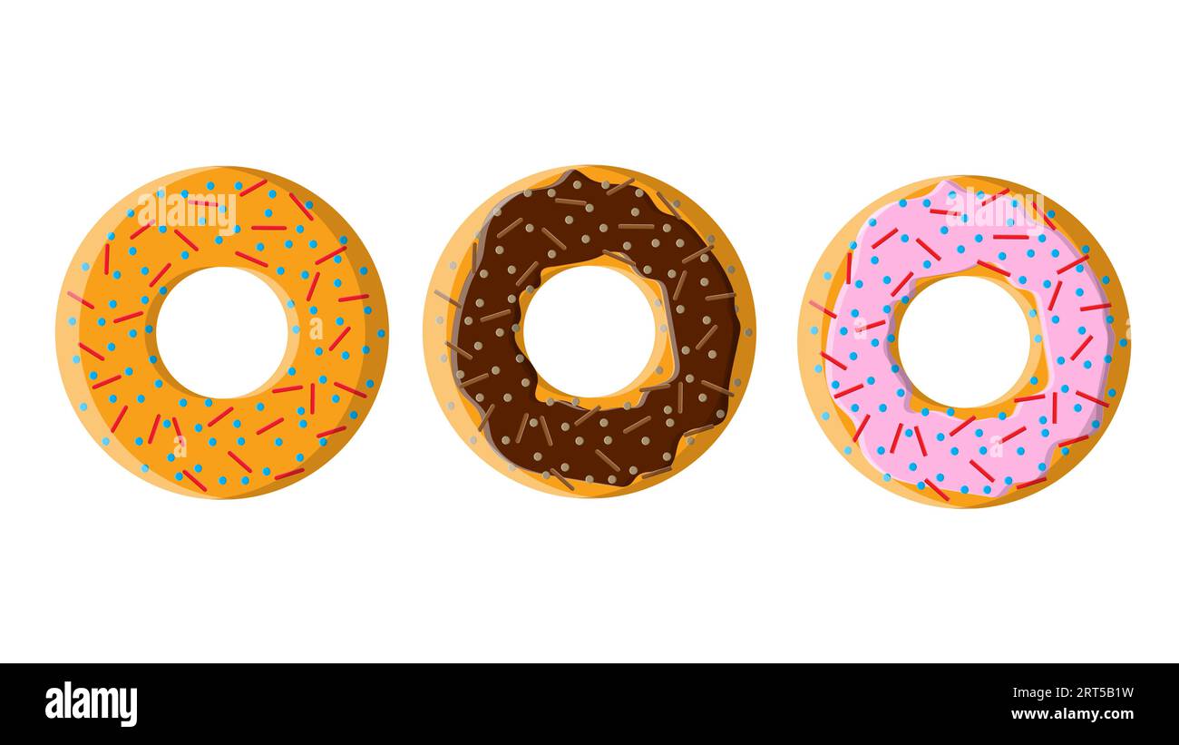 Top view tasty round Stock Vector Images - Alamy