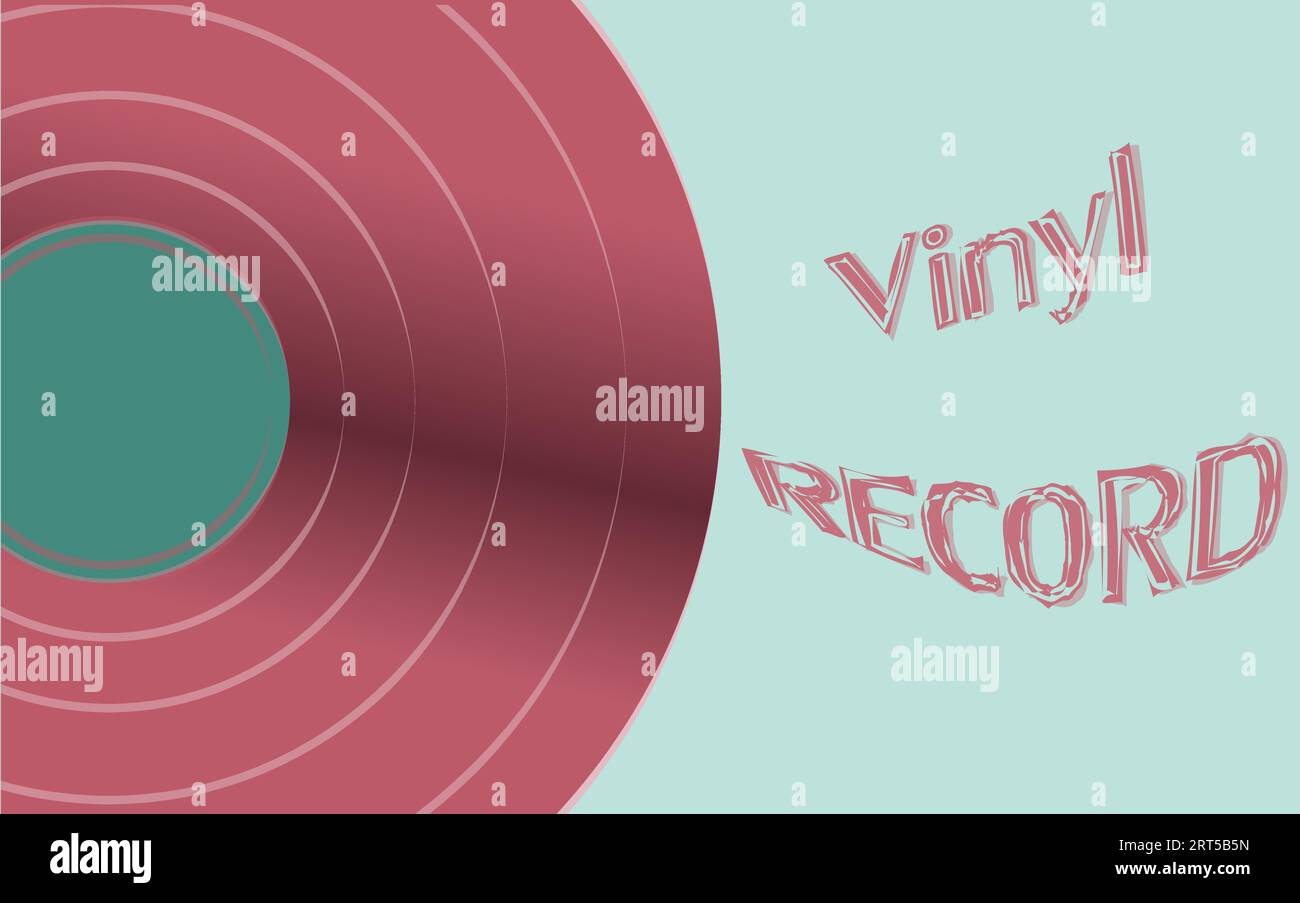 Musical audio is an old vintage retro hipster antique vinyl record and ...