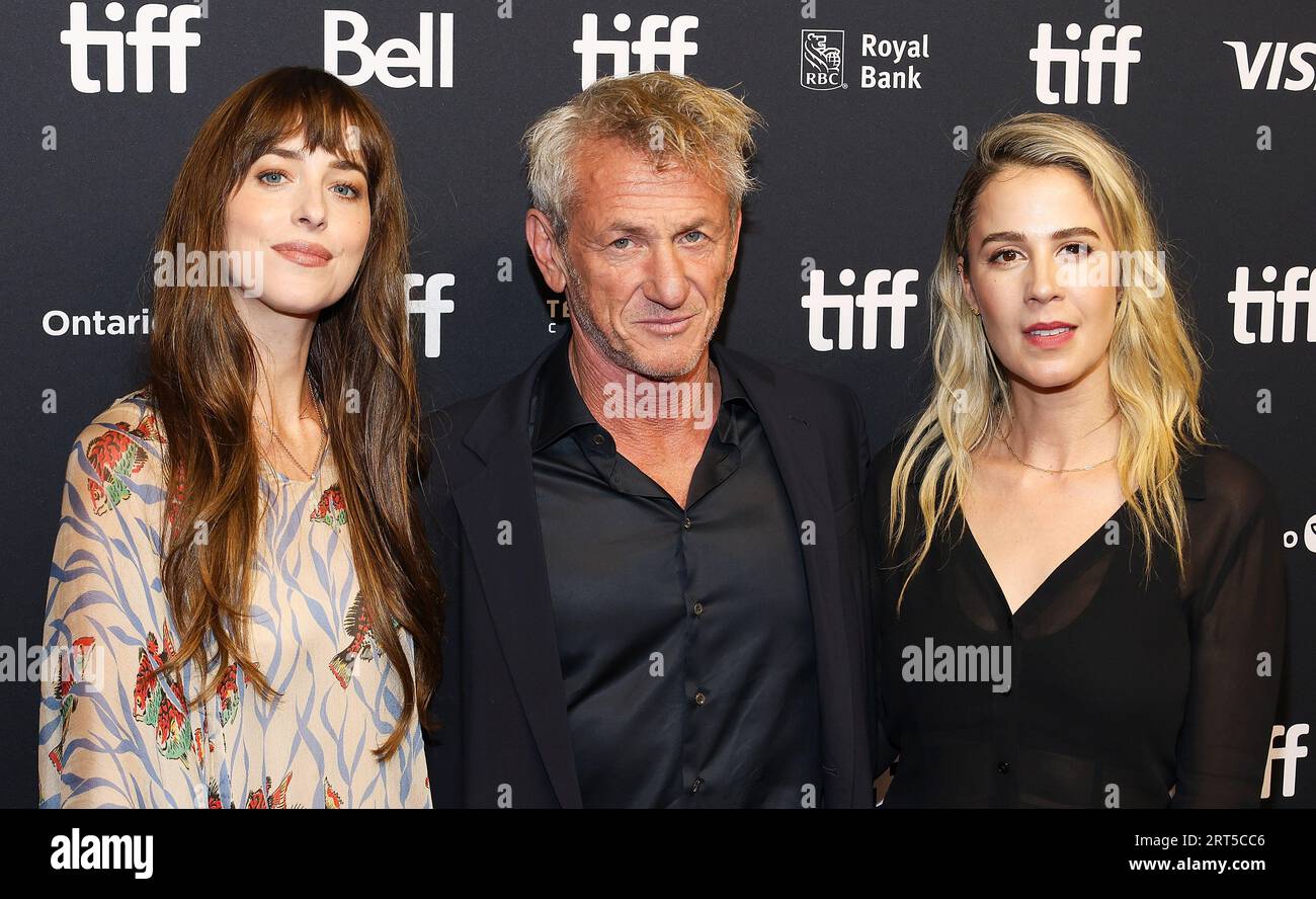 Toronto, Canada. 10th Sep, 2023. Dakota Johnson, Sean Penn, Christy ...
