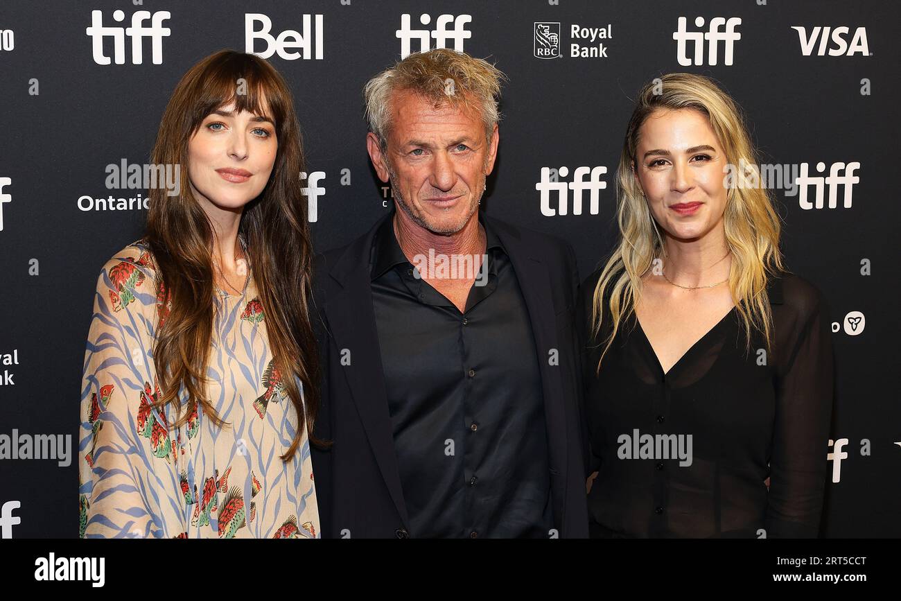 Toronto, Canada. 10th Sep, 2023. Dakota Johnson, Sean Penn, Christy ...