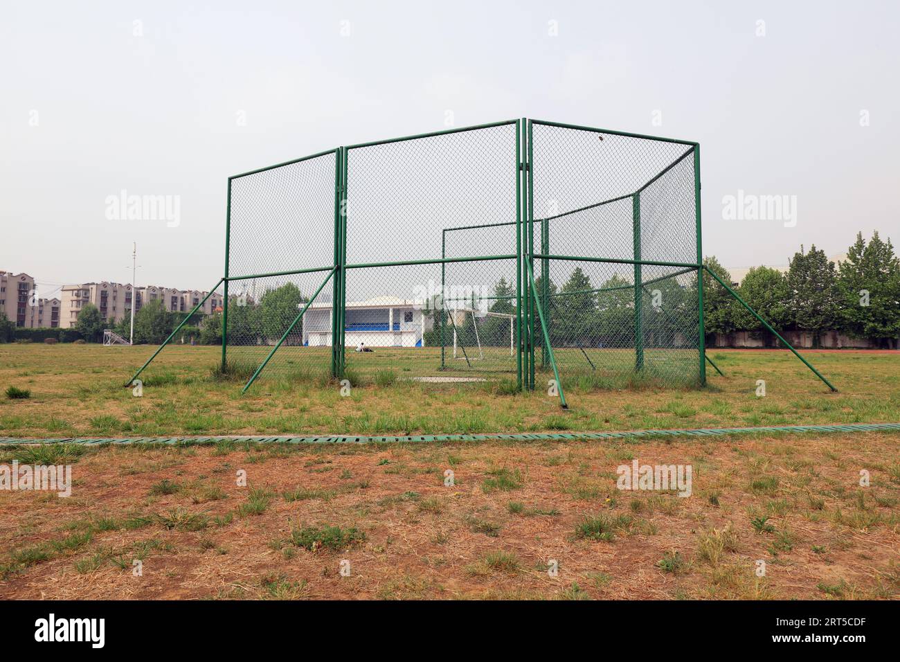 College playground safety cage Stock Photo - Alamy