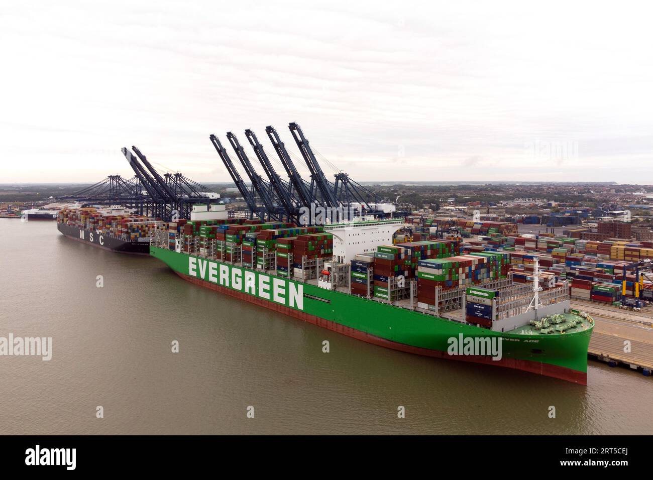 File photo dated 19/06/22 of The world's largest cargo ship Ever Ace ...