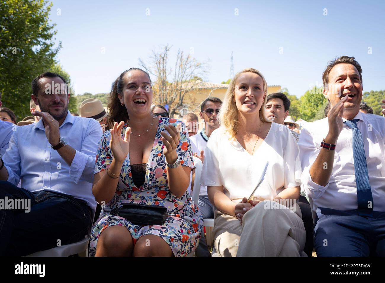 Greoux Les Bains, France. 10th Sep, 2023. FSarah Knafo, Guillaume ...