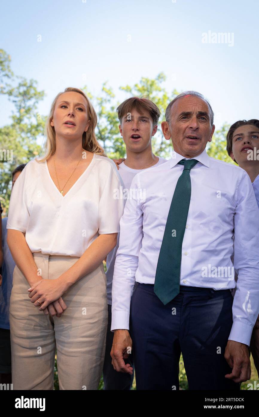 Greoux Les Bains, France. 10th Sep, 2023. FSarah Knafo, Guillaume ...