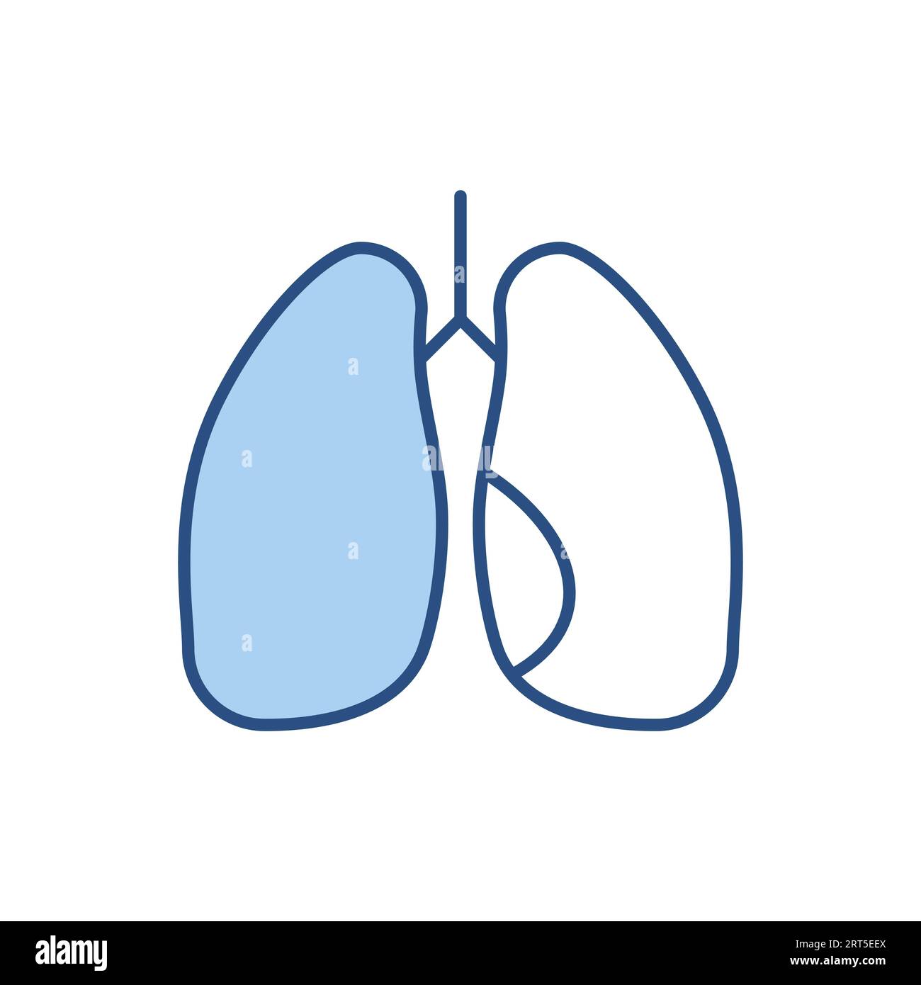 Lungs related vector icon. Lungs sign. Isolated on white background ...